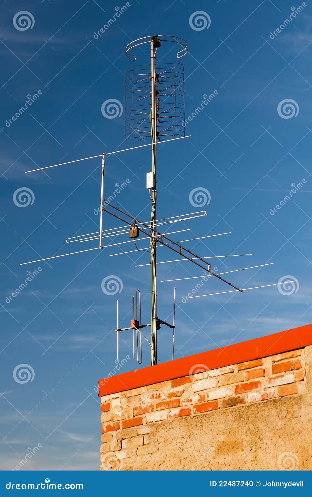 Aerial Television Antenna stock photo. Image of clear - 22487240