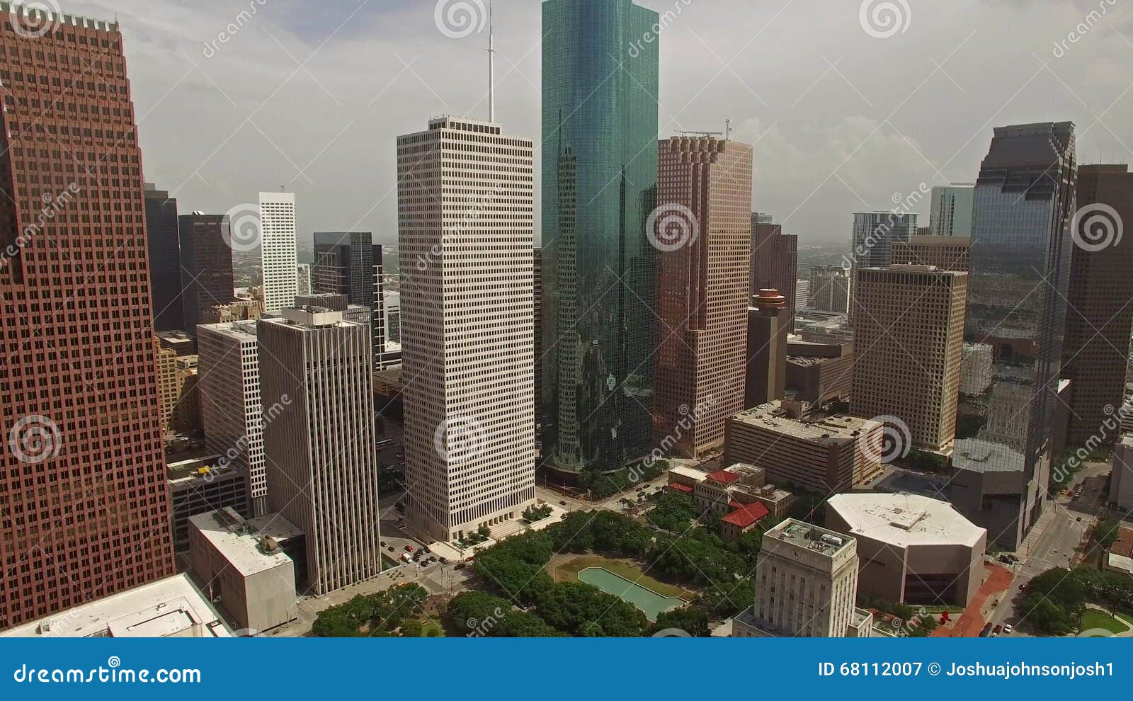 Aerial Texas Houston stock video. Video of drone, rush - 68112007