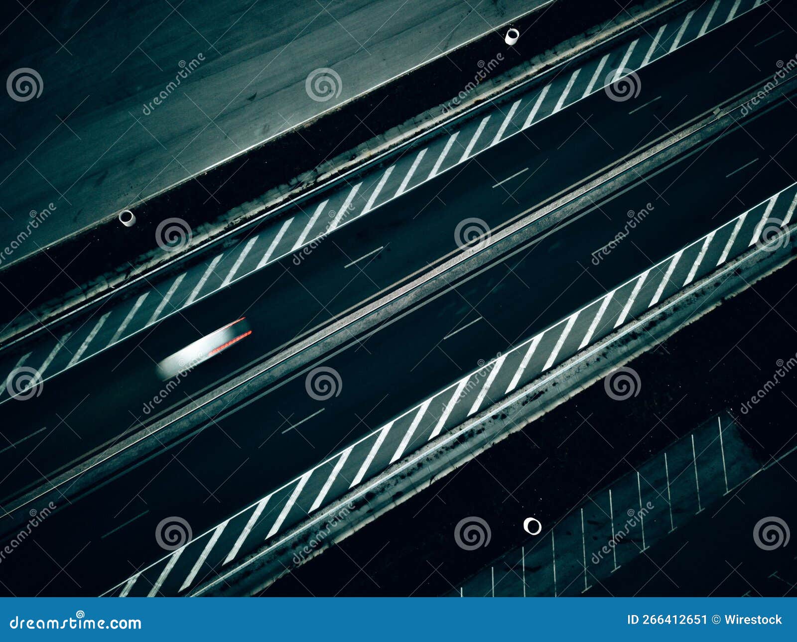 Aerial Top of an Asphalt Road Stock Image - Image of travel, direction ...