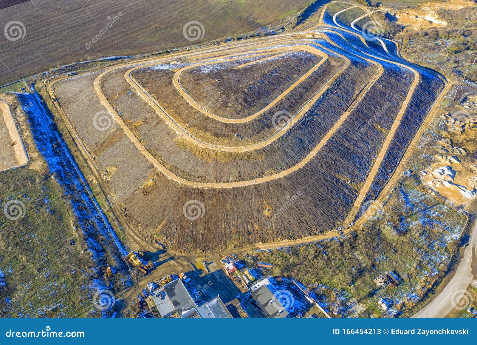 A City Garbage Dump. Waste Disposal Facility Stock Image - Image of ...