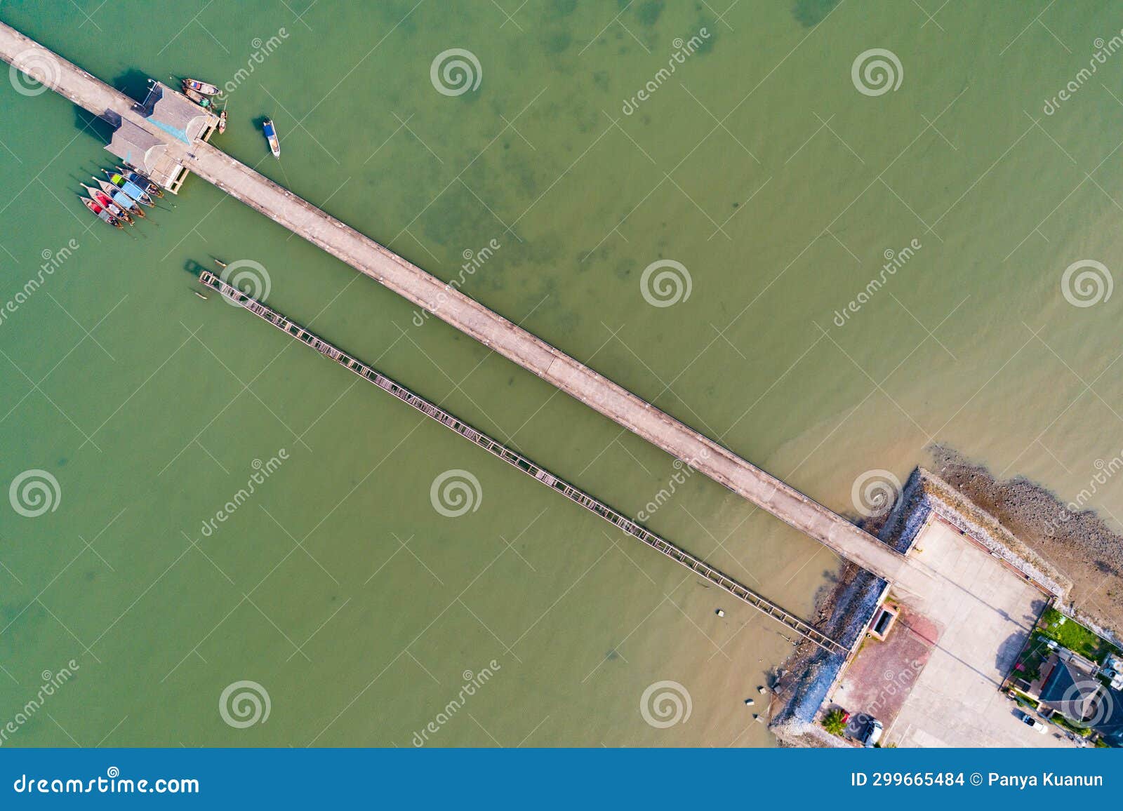 Aerial Top View Drone Shot of Bridge Stock Photo - Image of concept ...