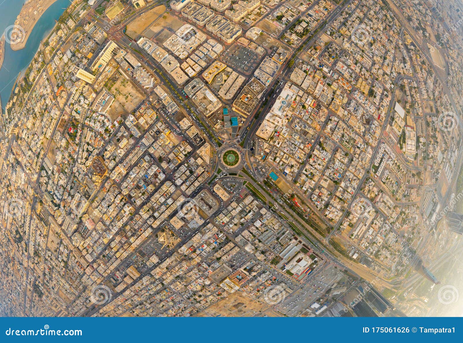 Aerial Top View of Roundabout, Highway Junctions. Roads or Streets ...