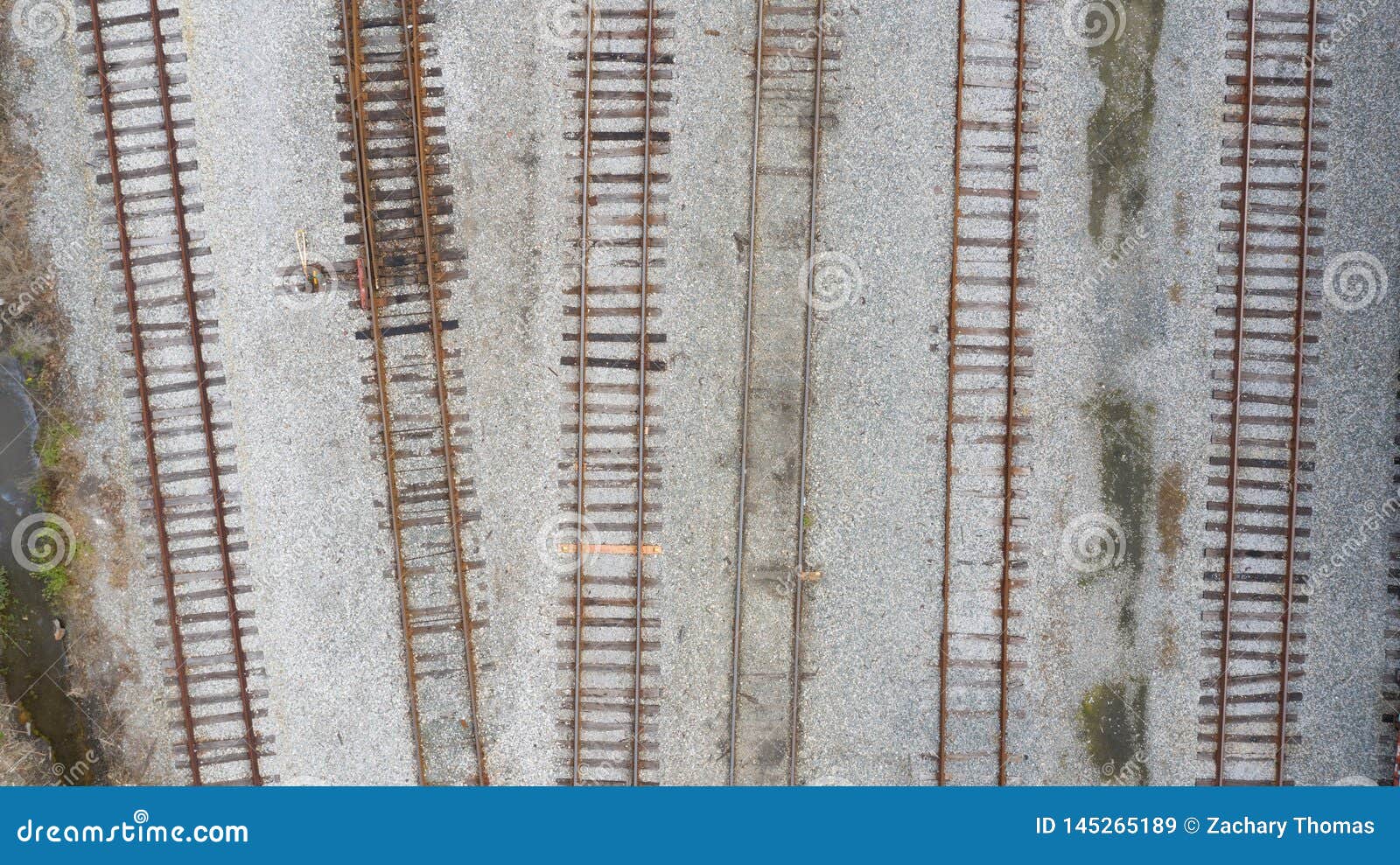 Aerial train tracks stock image. Image of tracks, high - 145265189