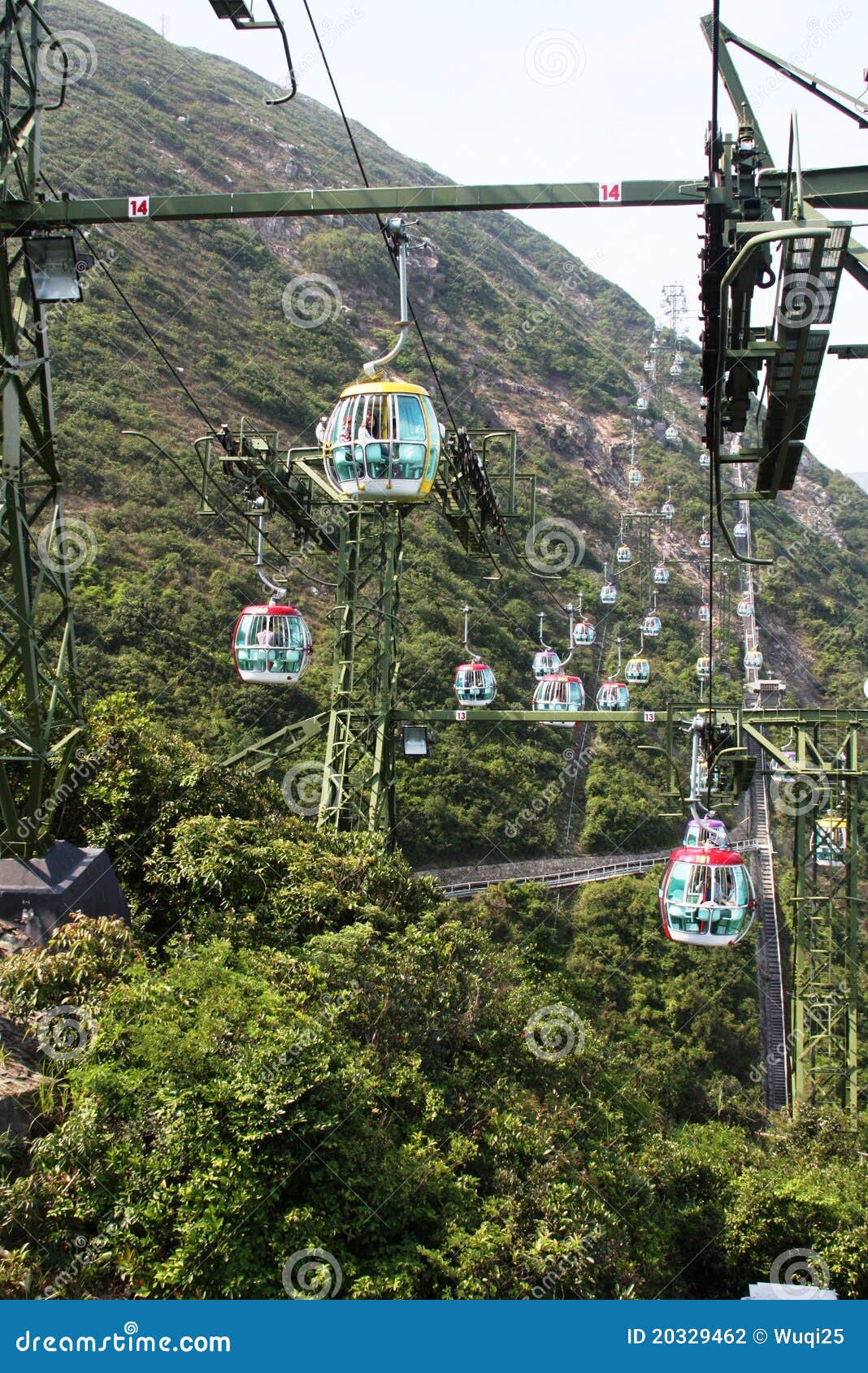 Aerial tramway stock photo. Image of forest, alpine, distant - 20329462