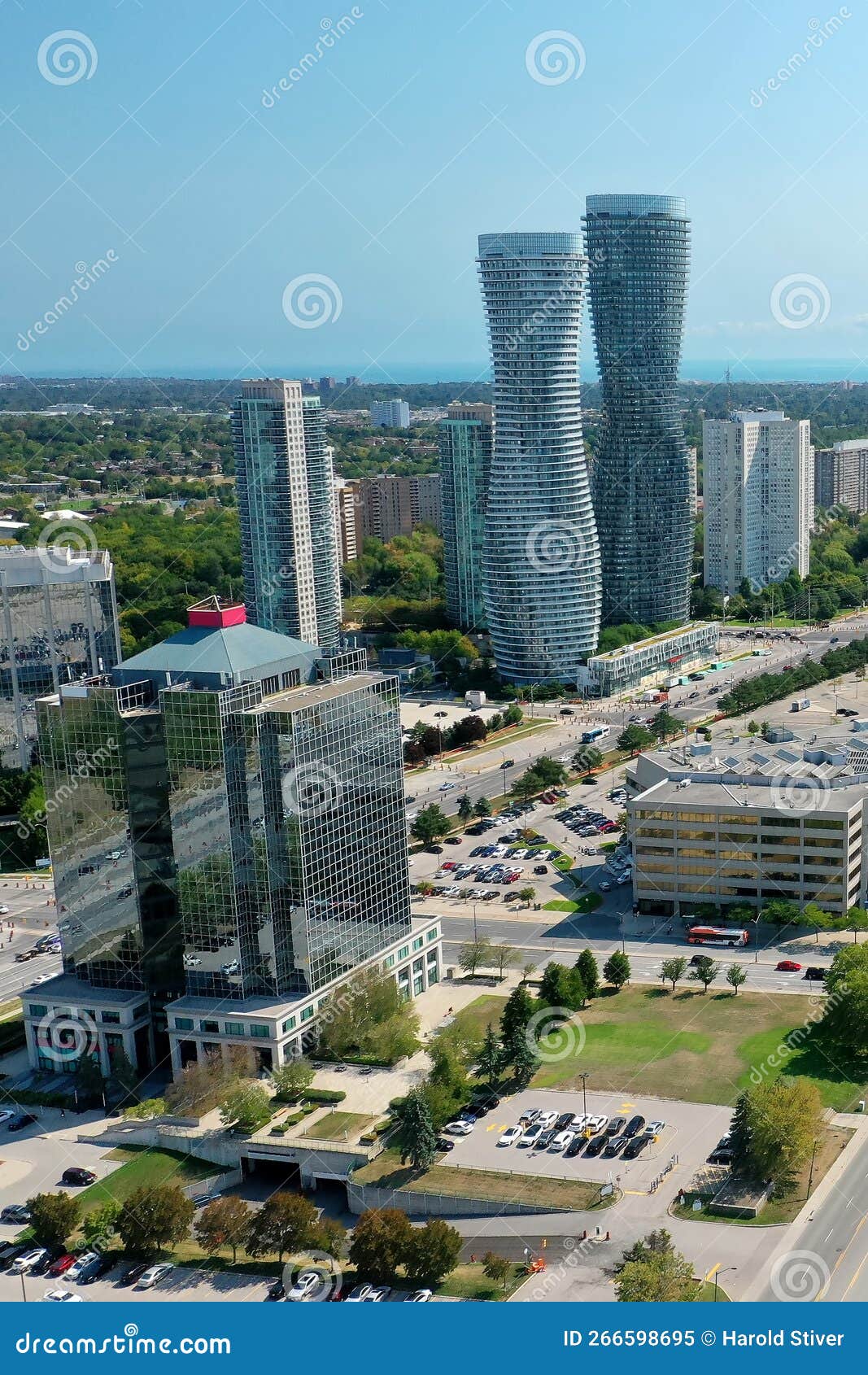 Aerial Vertical View of the Absolute World Complex in Mississauga, Canada Editorial Image ...