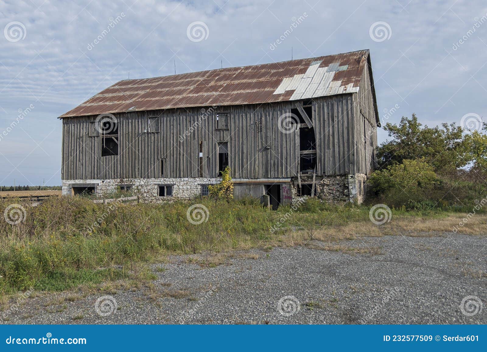 Barn stock image. Image of aerial, barn, structure, agriculture - 232577509
