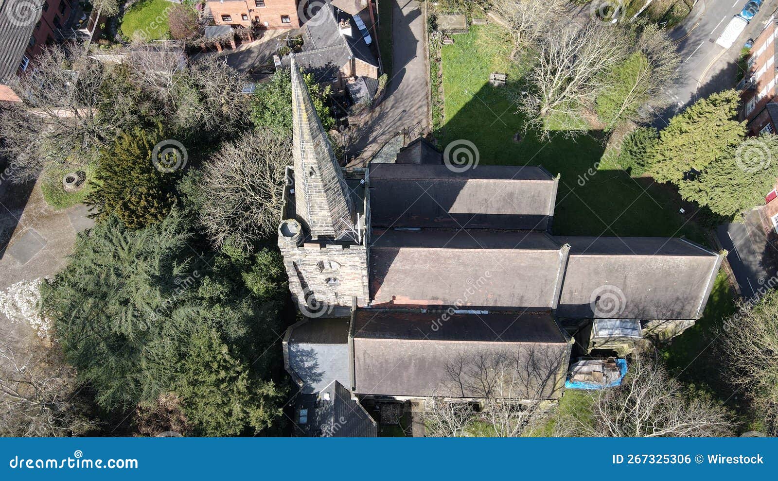 Aerial View of the Abbey of Kells Stock Photo - Image of tourist, drone ...