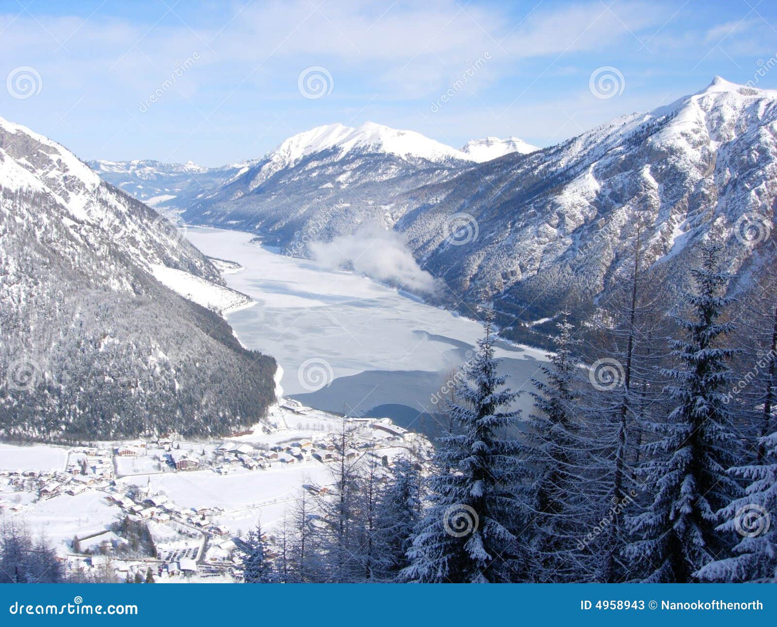 Aerial View of the Achensee, Austria Stock Image - Image of vacation ...