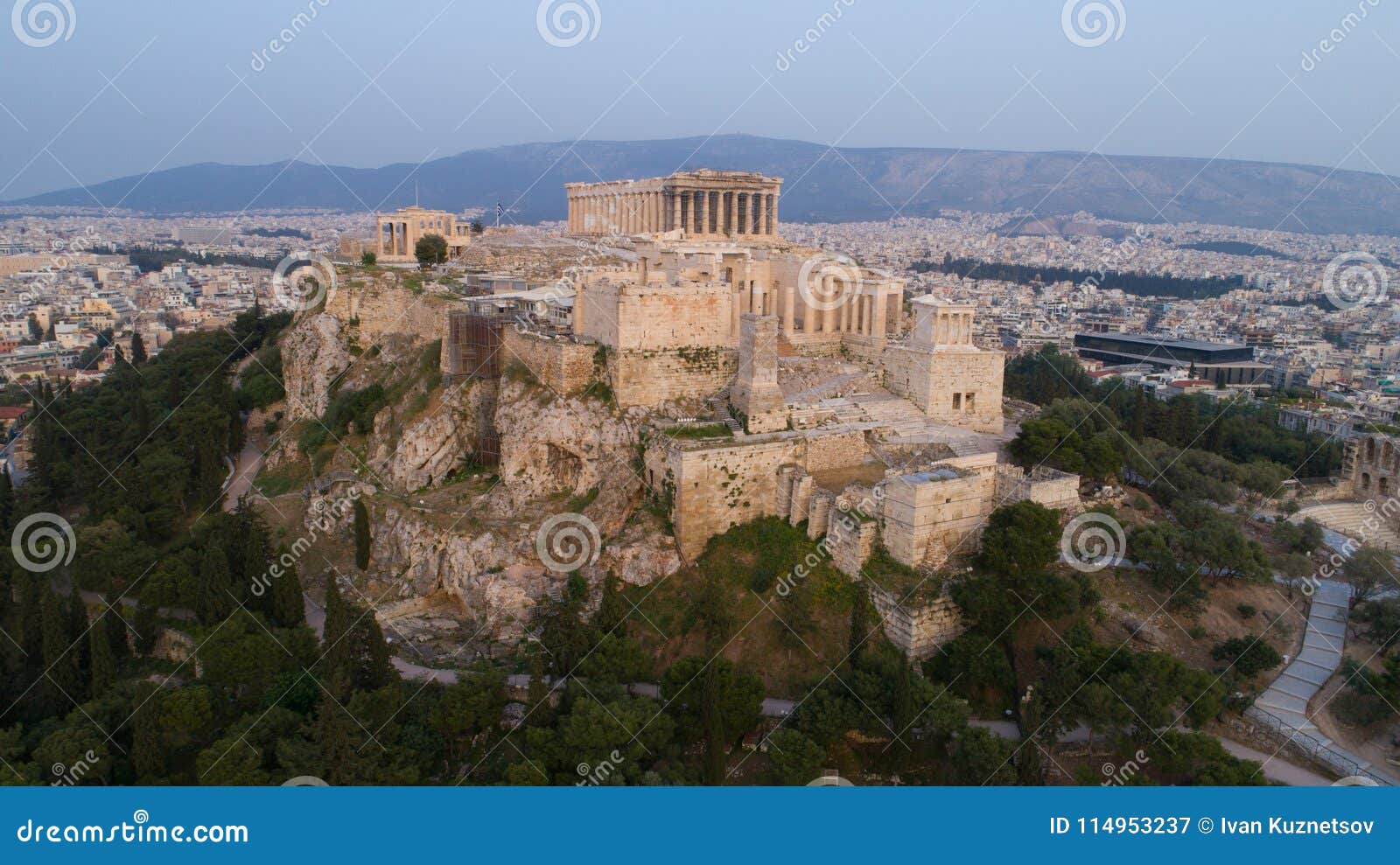 Aerial View of Acropolis of Athens Ancient Citadel in Greece Stock ... Aerial View of Acropolis of Athens Ancient Citadel in Greece Stock ...