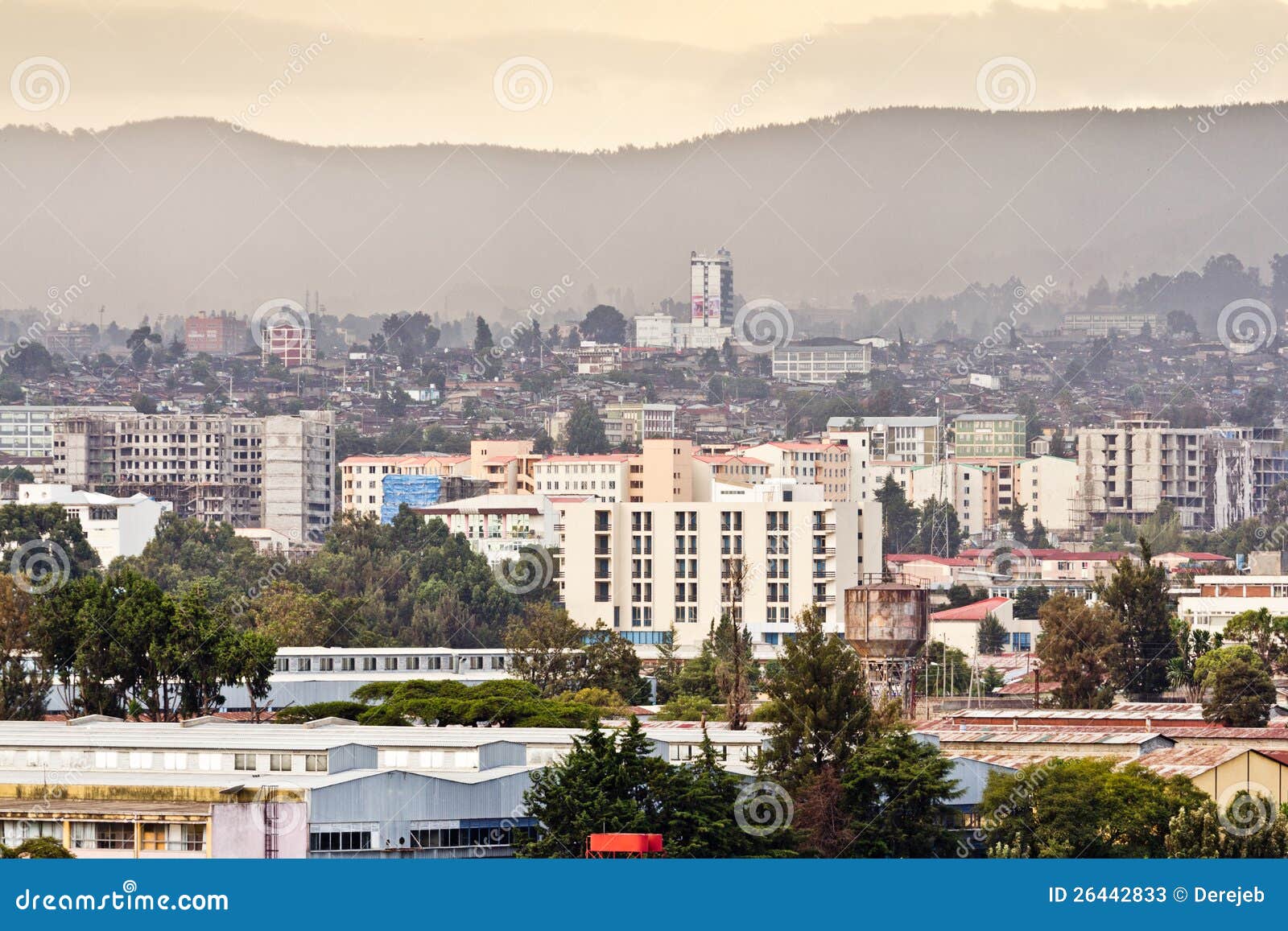 Aerial View Of Addis Ababa Stock Photos - Image: 26442833