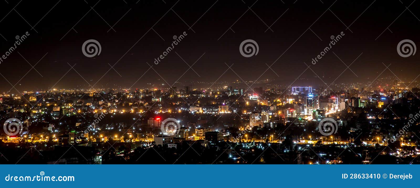 Aerial view of Addis Ababa stock photo. Image of light - 28633410