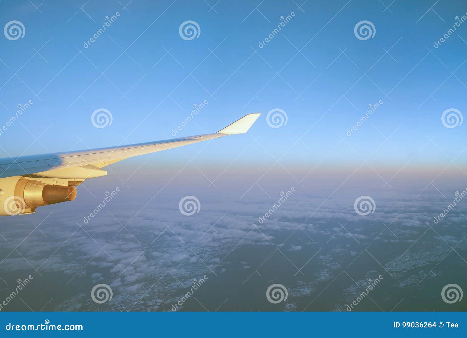 Aerial view stock photo. Image of aeroplane, cloud, engine - 99036264
