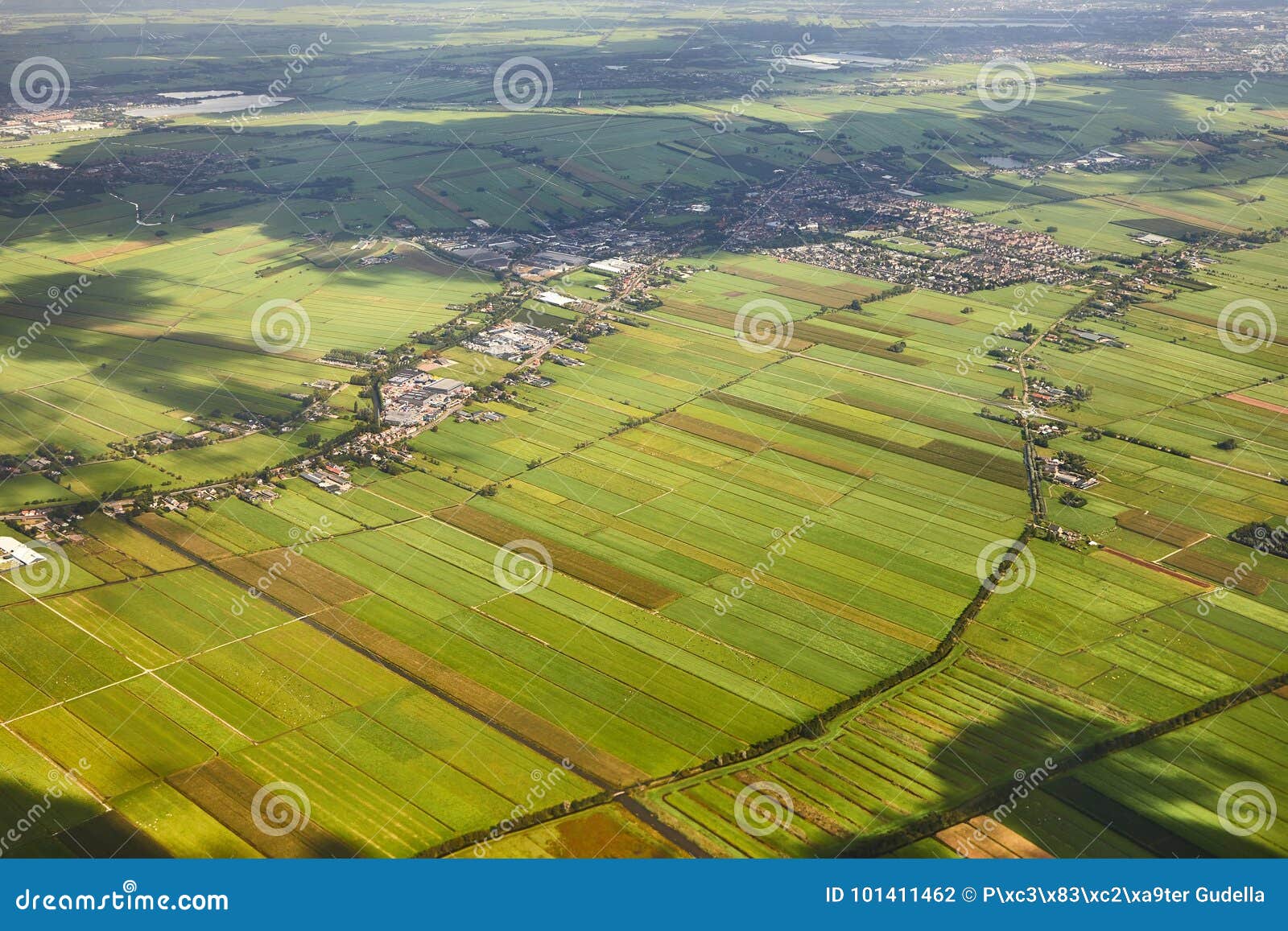 Fields of the Netherlands from Above Stock Photo - Image of farm, land ...