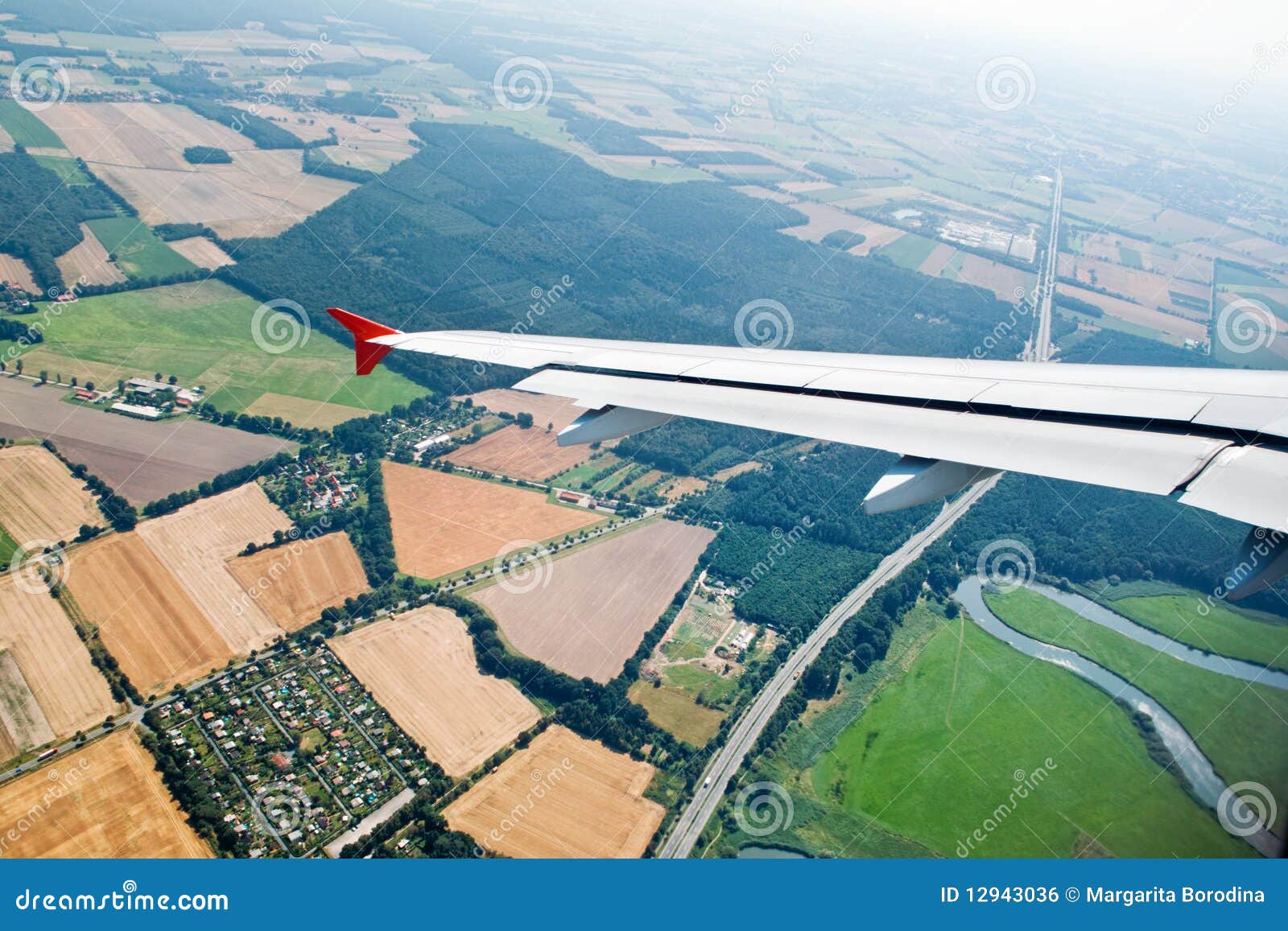 An Aerial View from an Airplane Stock Photo - Image of earth, aviation ...