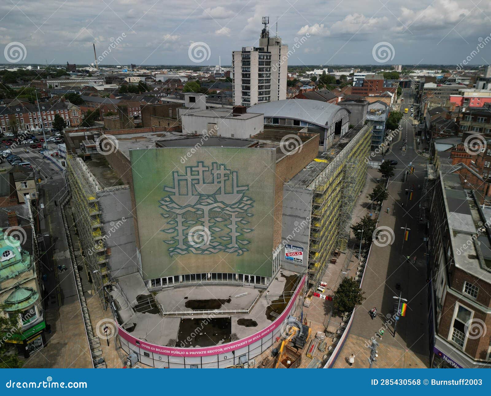 Aerial View of Albion Square Development Demolition and Redevelopment ...