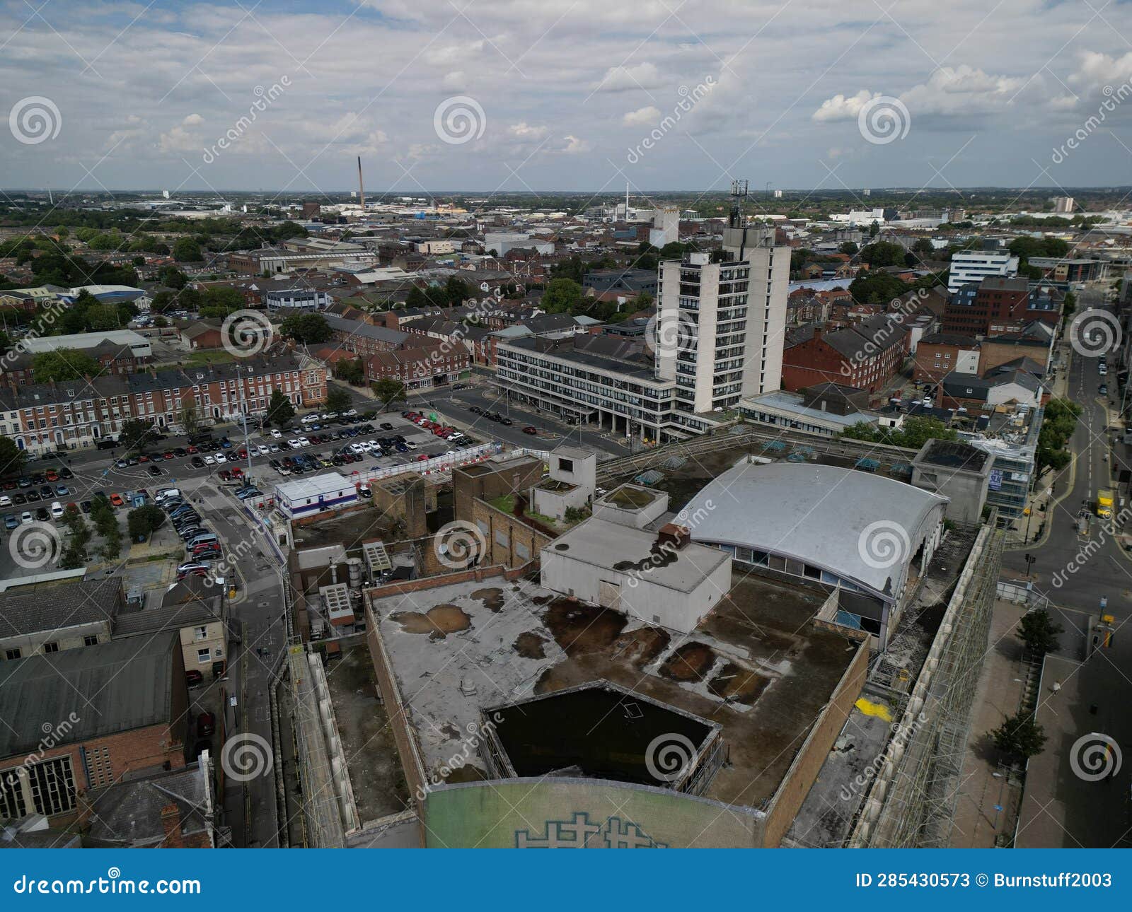 Aerial View of Albion Square Development Demolition and Redevelopment ...