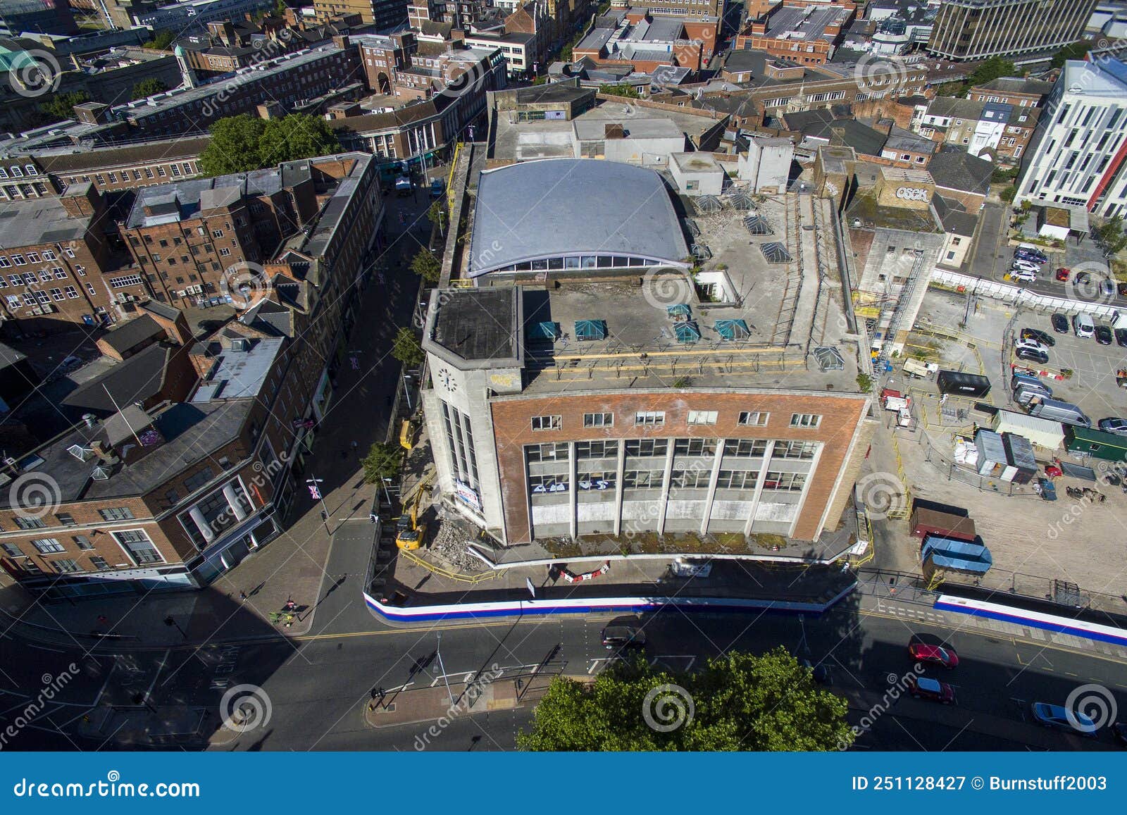 Aerial View of Albion Square Development Kingston upon Hull Stock Image ...