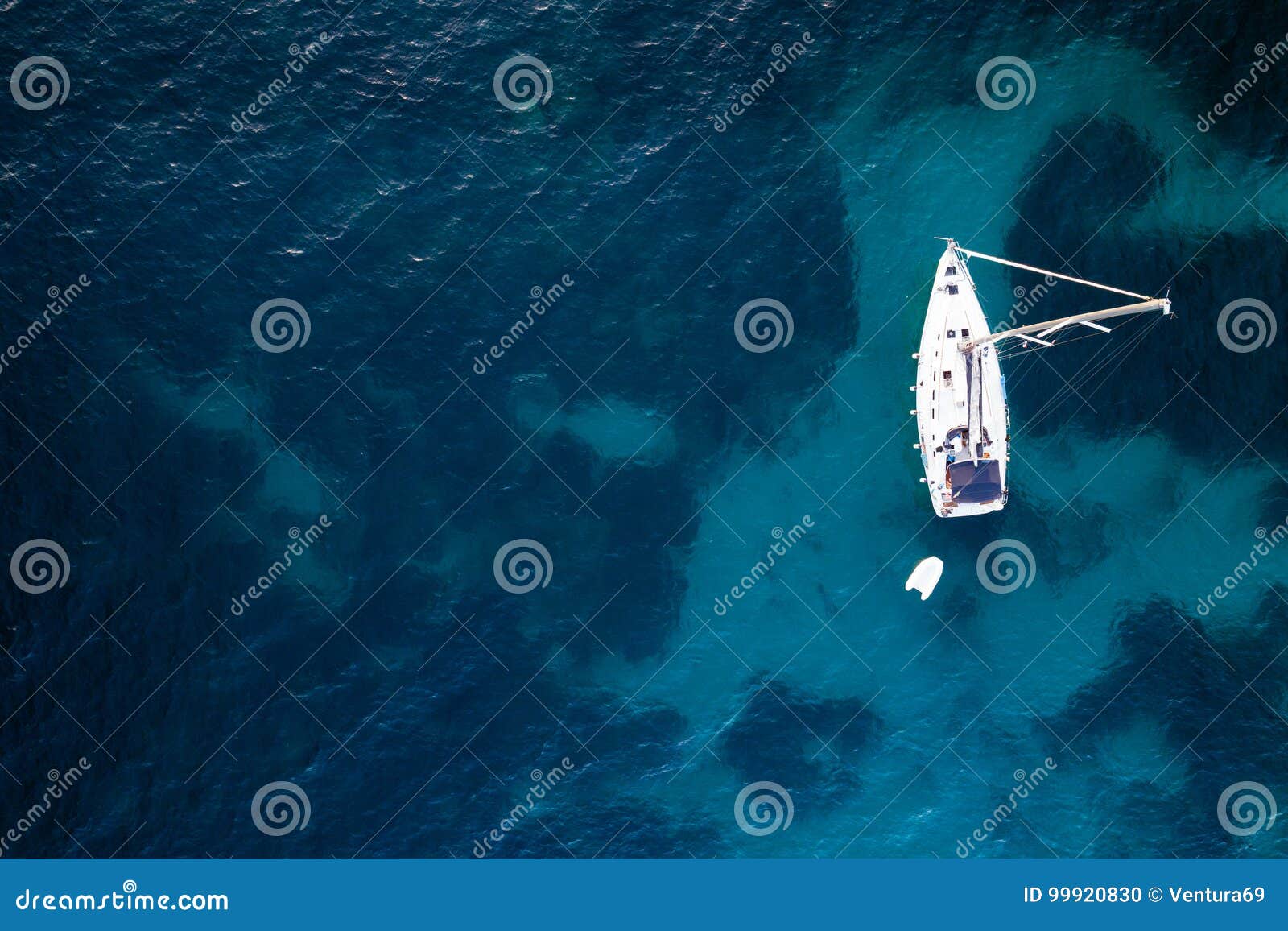 Aerial View of Anchored Sailing Yacht Stock Photo - Image of colour ... Aerial View of Anchored Sailing Yacht Stock Photo - Image of colour ...
