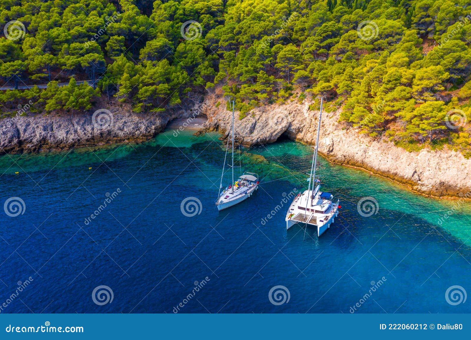 Top View Of Anchored Boats On A Beach In Panglao, Late Afternoon Aerial ... Top View Of Anchored Boats On A Beach In Panglao, Late Afternoon Aerial ...