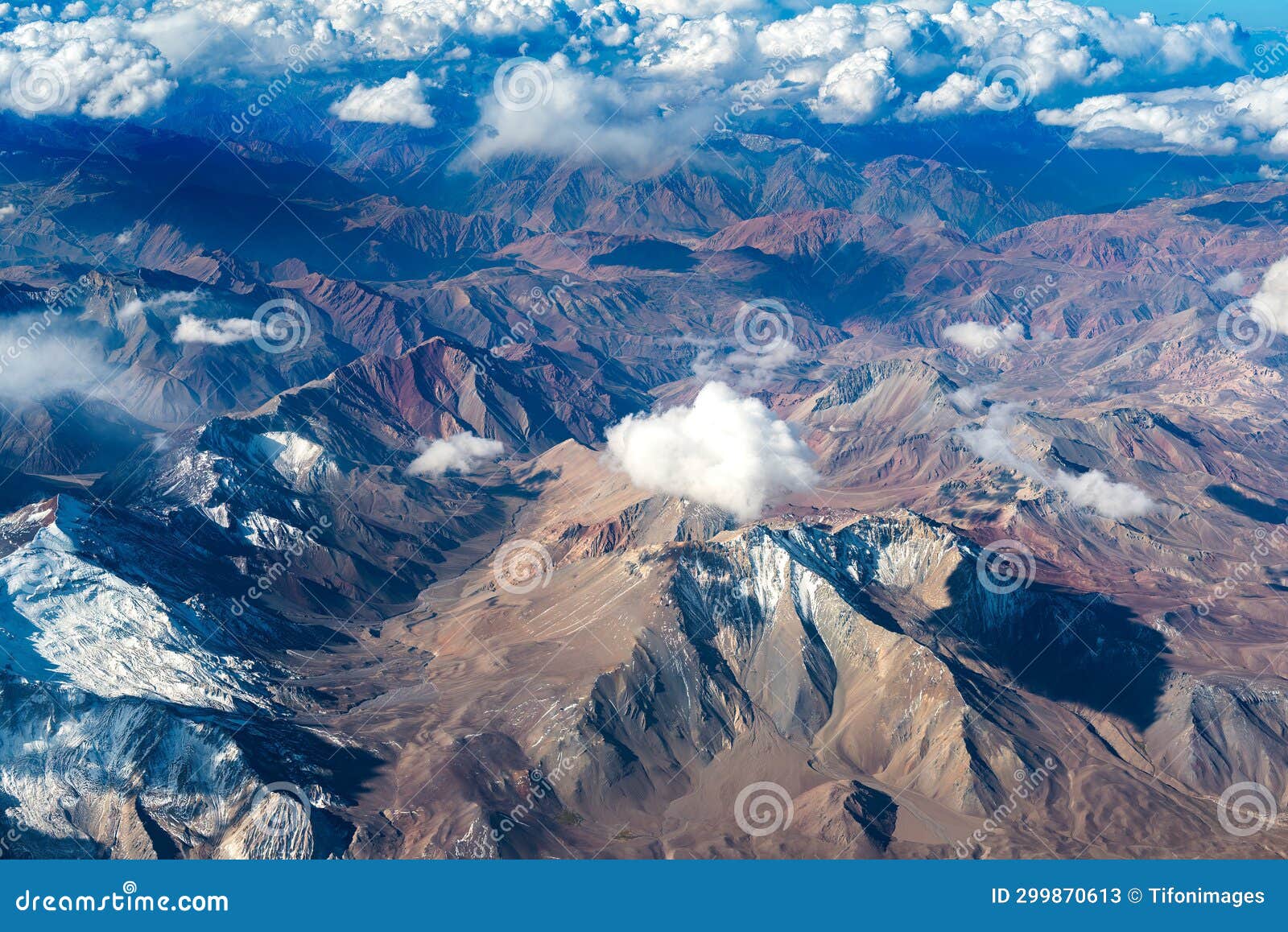 Andes mountain range stock image. Image of rough, geography - 299870613