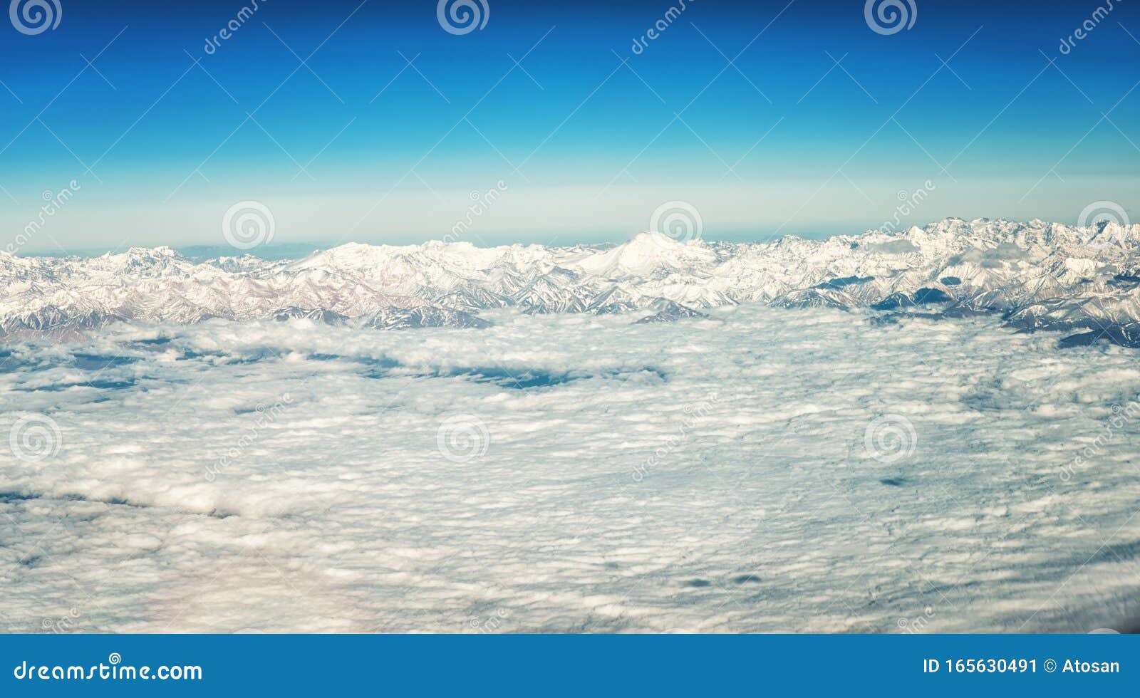 Aerial View of the Andes Mountains Stock Image - Image of pinnacles ...