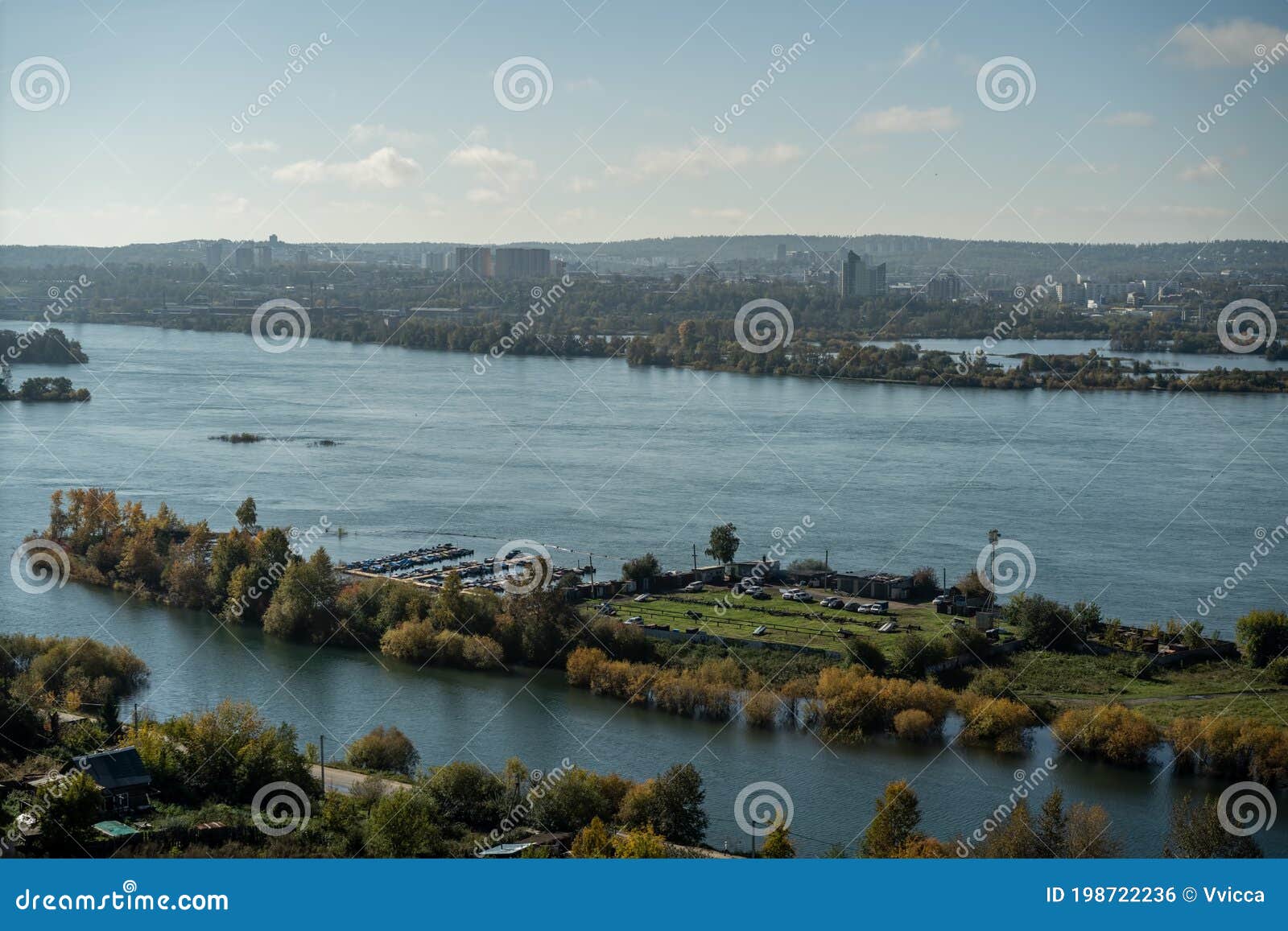 Aerial View of the Angara River. Irkutsk Stock Photo - Image of irkutsk ...