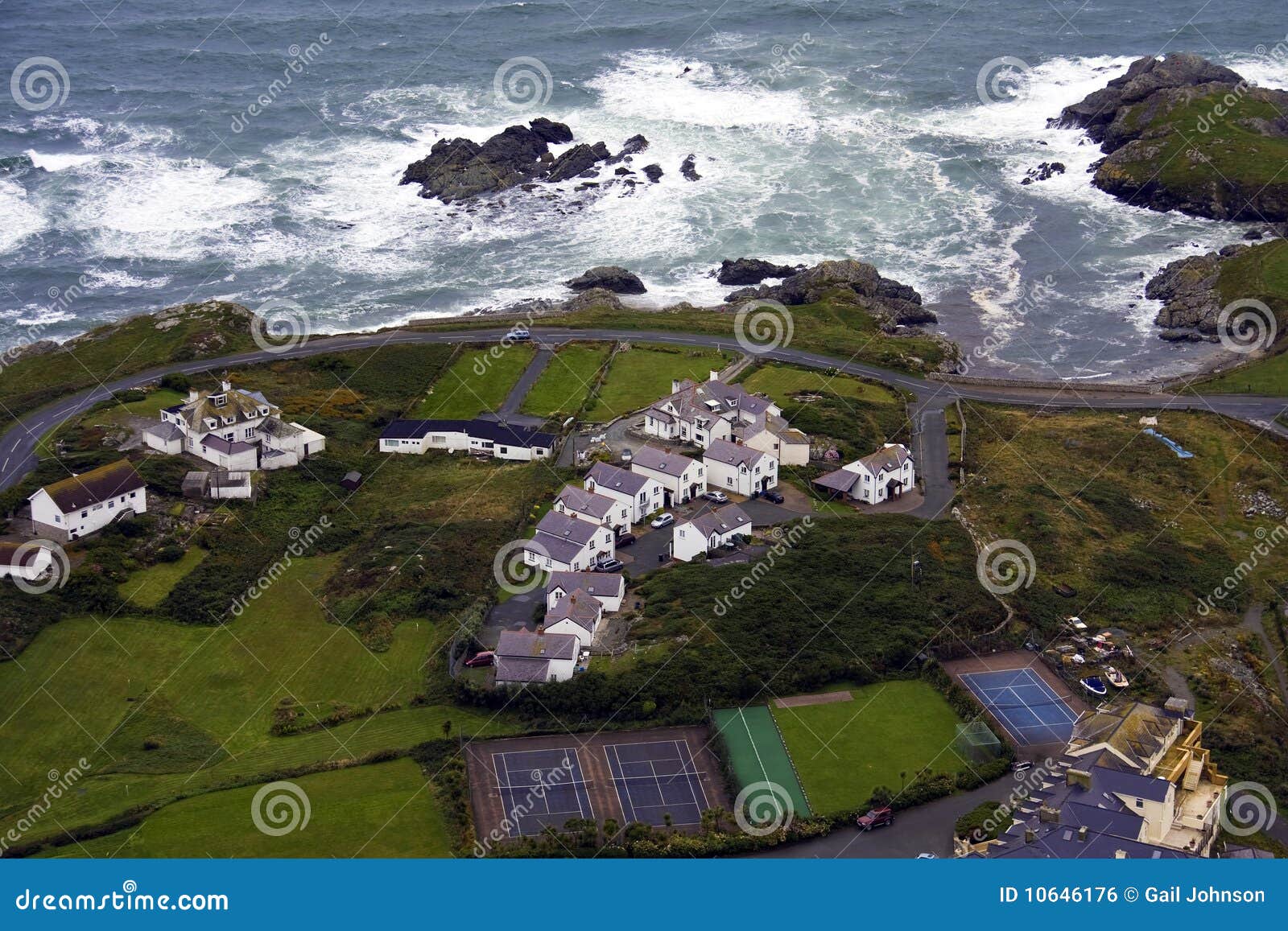 Aerial View of Anglesey stock photo. Image of view, britain - 10646176