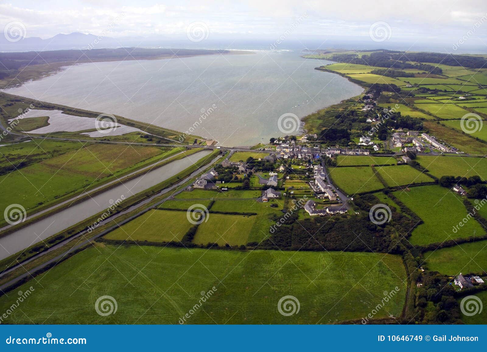 Aerial View of Anglesey stock image. Image of irish, view - 10646749