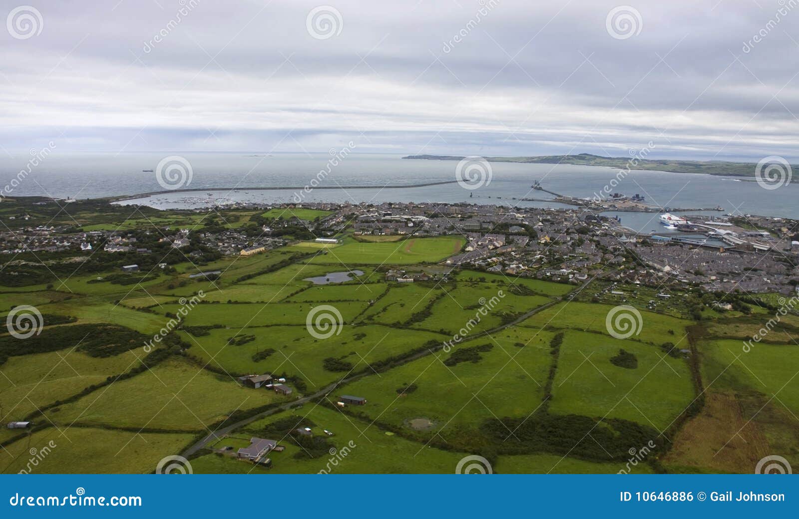 Aerial View of Anglesey stock photo. Image of wales, ocean - 10646886