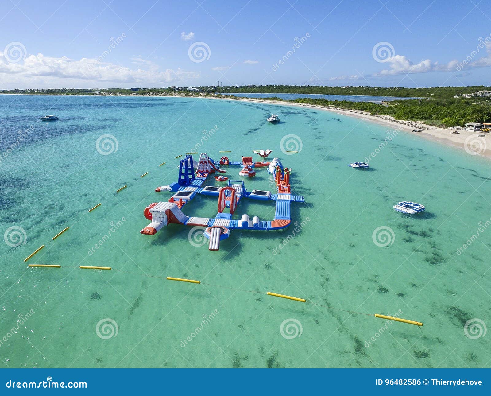 Aerial View of Anguilla Beaches Stock Photo - Image of bird, view: 96482586