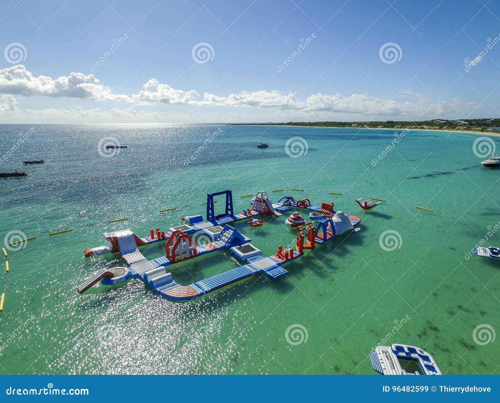 Aerial View of Anguilla Beaches Editorial Stock Image - Image of palm ...