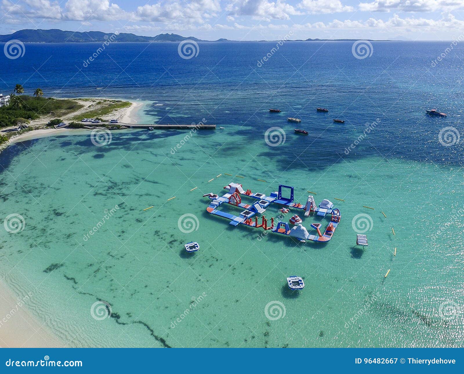 Aerial View of Anguilla Beaches Stock Image - Image of caribbean, beach ...