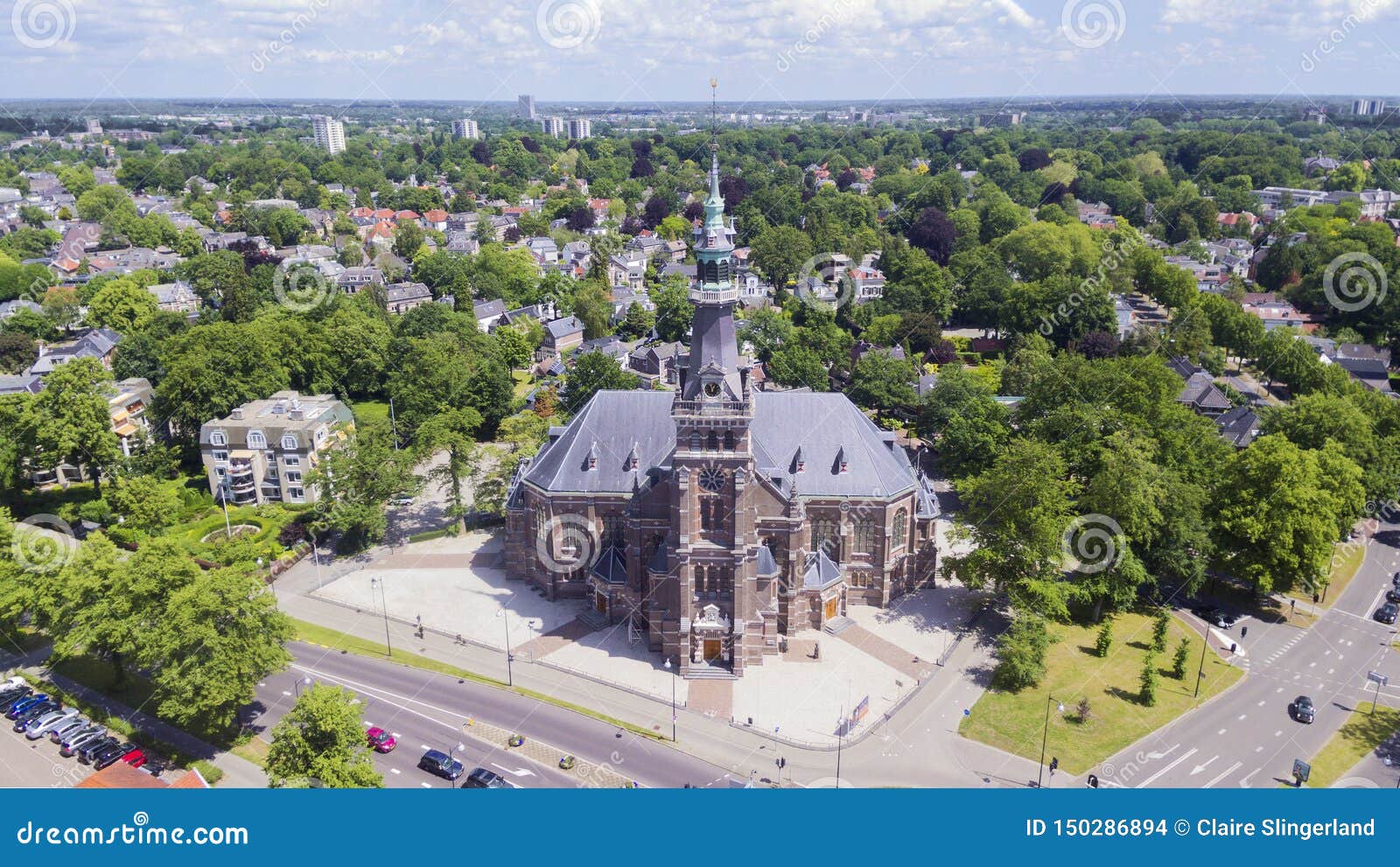 Aerial view on Apeldoorn stock photo. Image of revival - 150286894