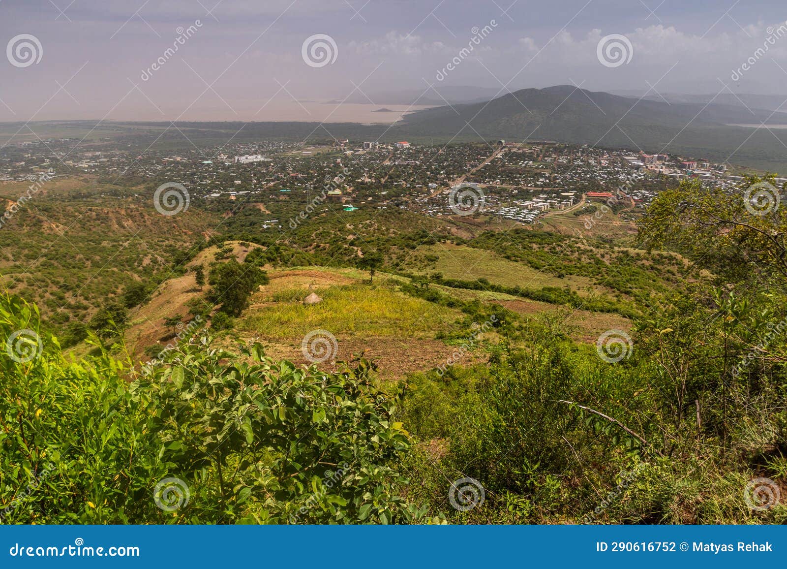 Aerial View of Arba Minch, Ethiop Stock Photo - Image of road, arba ...