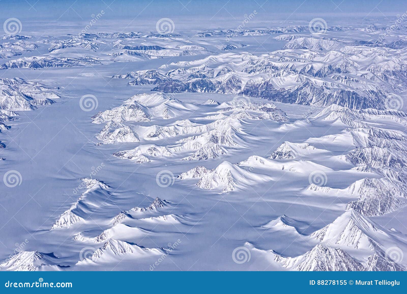 Aerial View of the Arctic Circle Stock Image - Image of mountines ...
