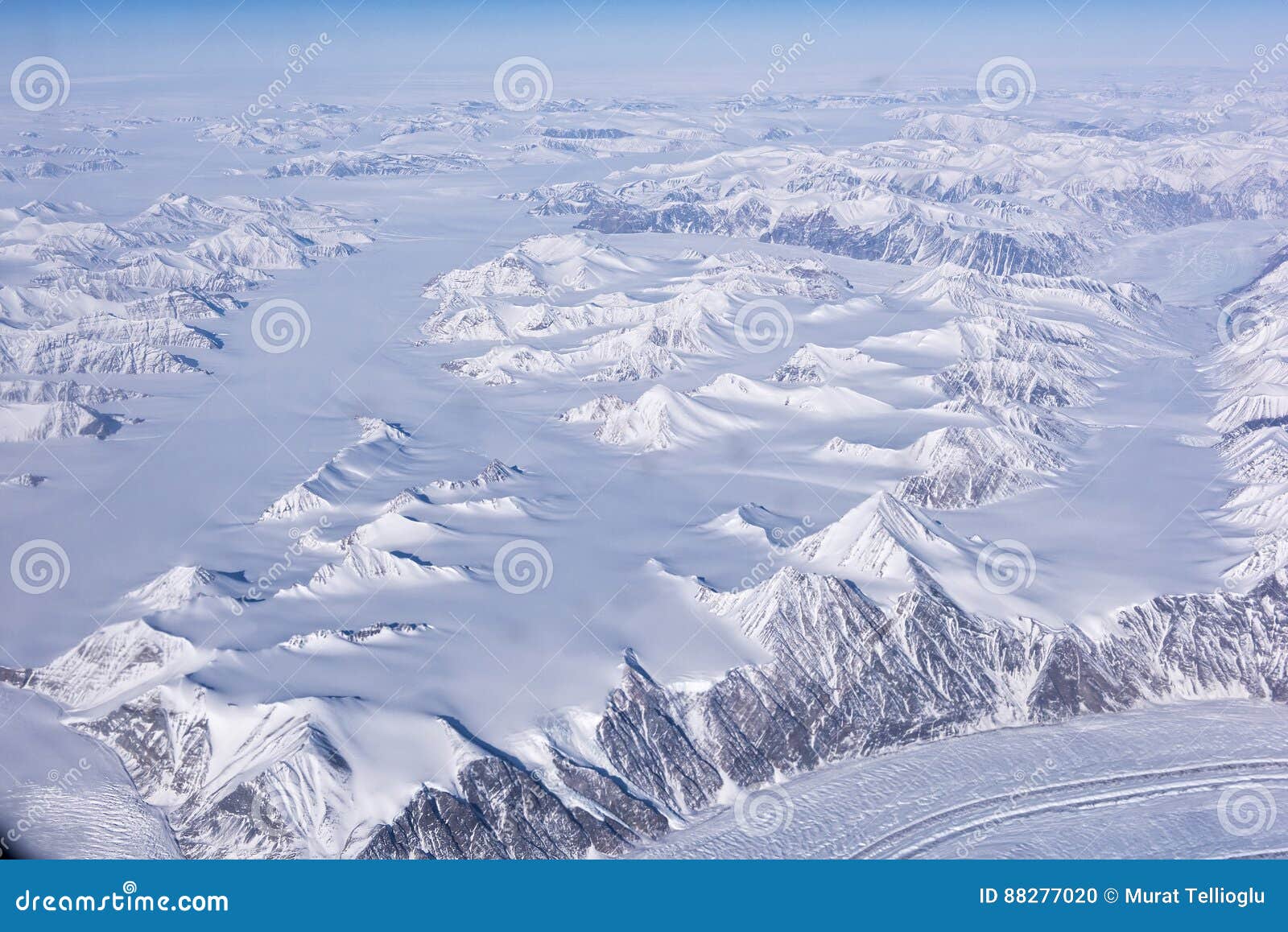 Aerial View of the Arctic Circle Stock Photo - Image of aerial, frozen ...