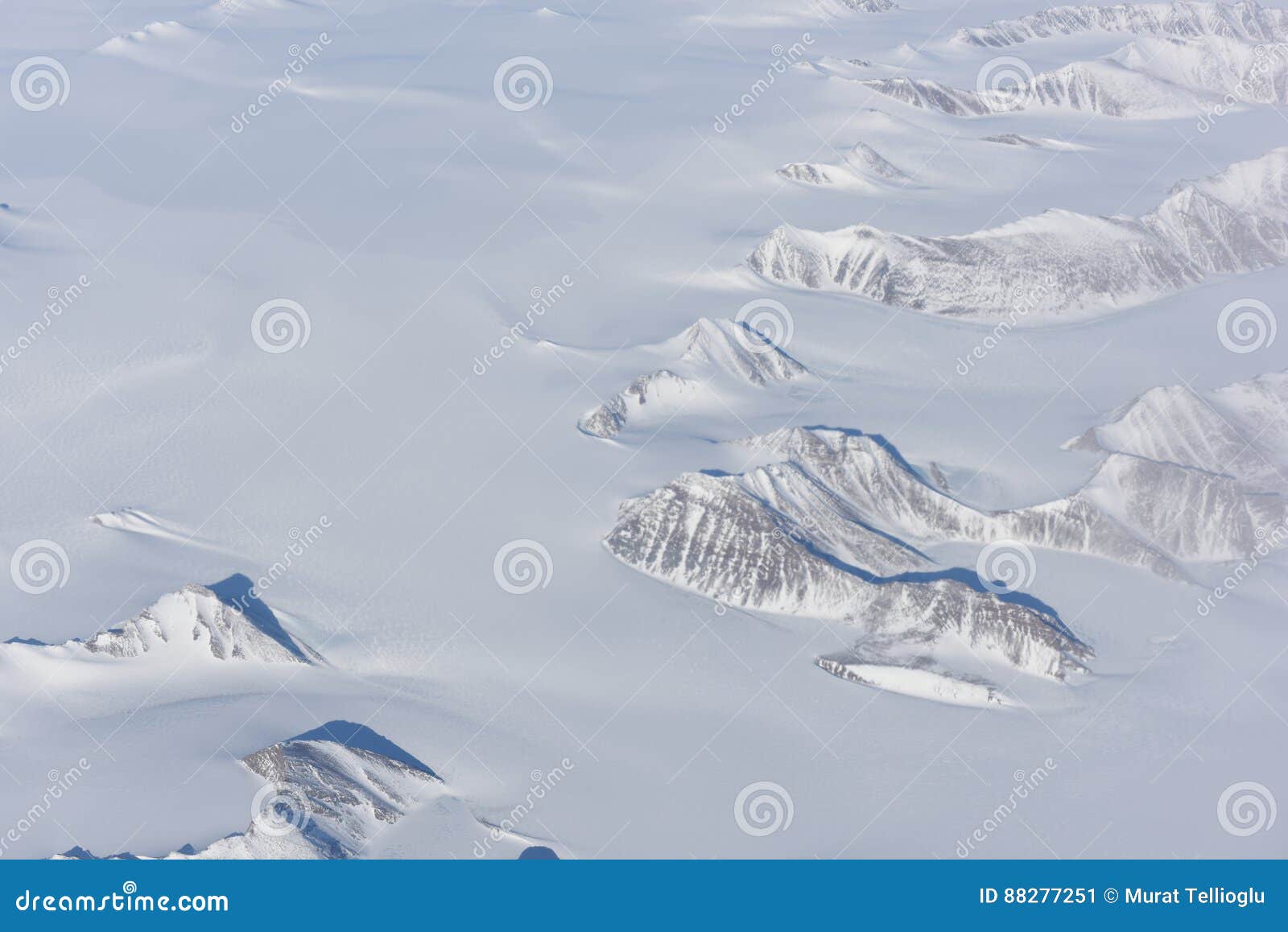 Aerial View of the Arctic Circle Stock Image - Image of aerial, flying ...