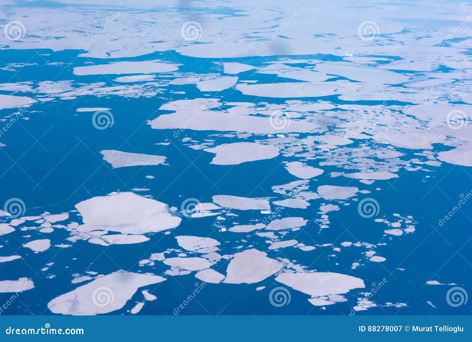 Aerial View of the Arctic Ocean Stock Image - Image of editorial ...