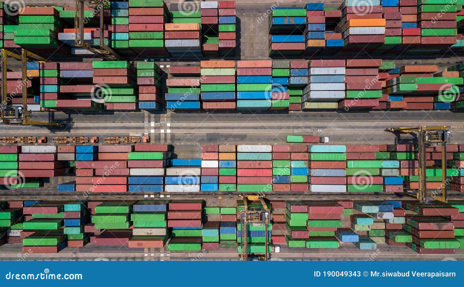 Stack Of Freight Containers Royalty-Free Stock Image | CartoonDealer ...