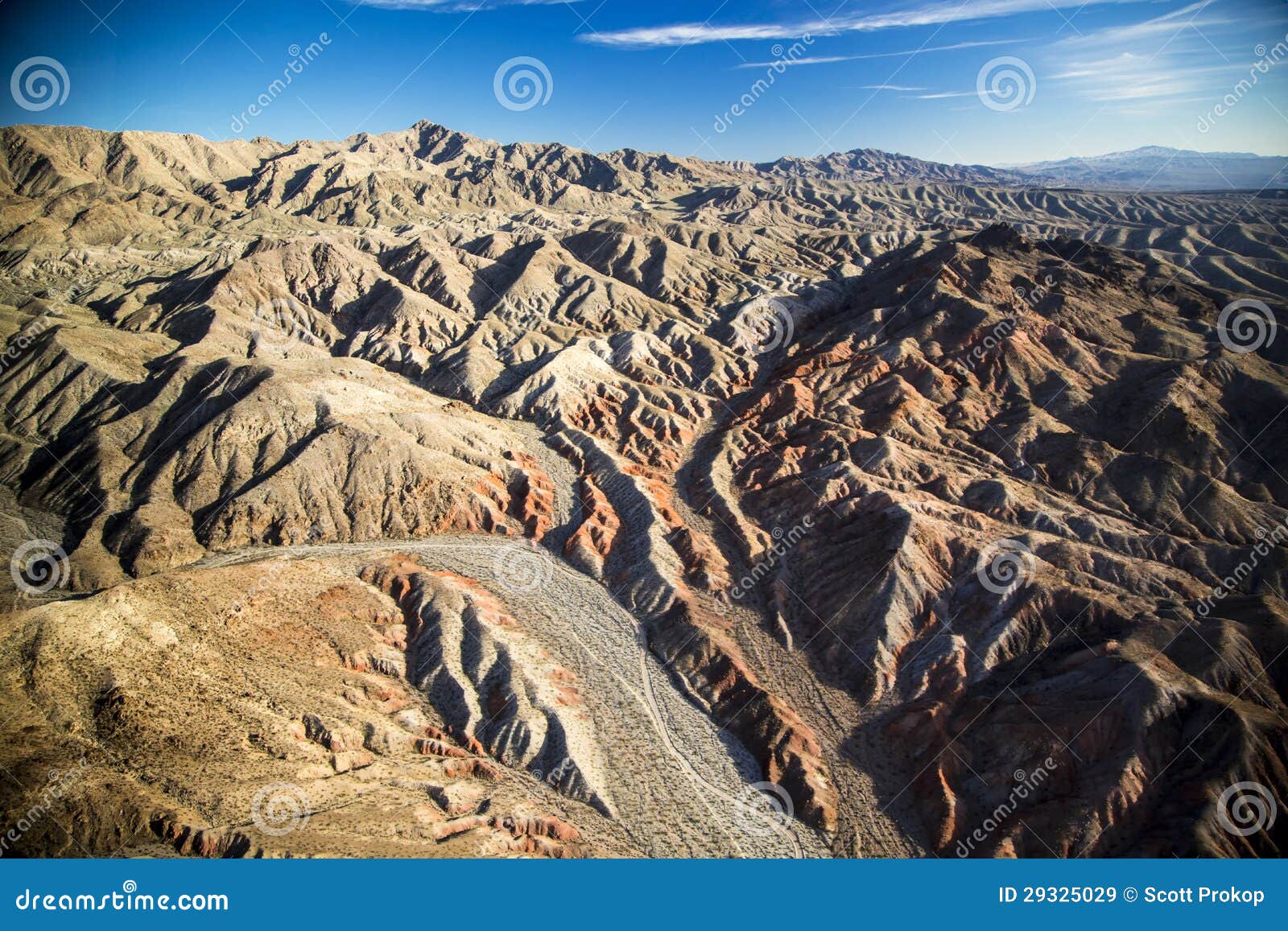 Aerial View of Arizona Desert Stock Image - Image of aerial, erosion ...