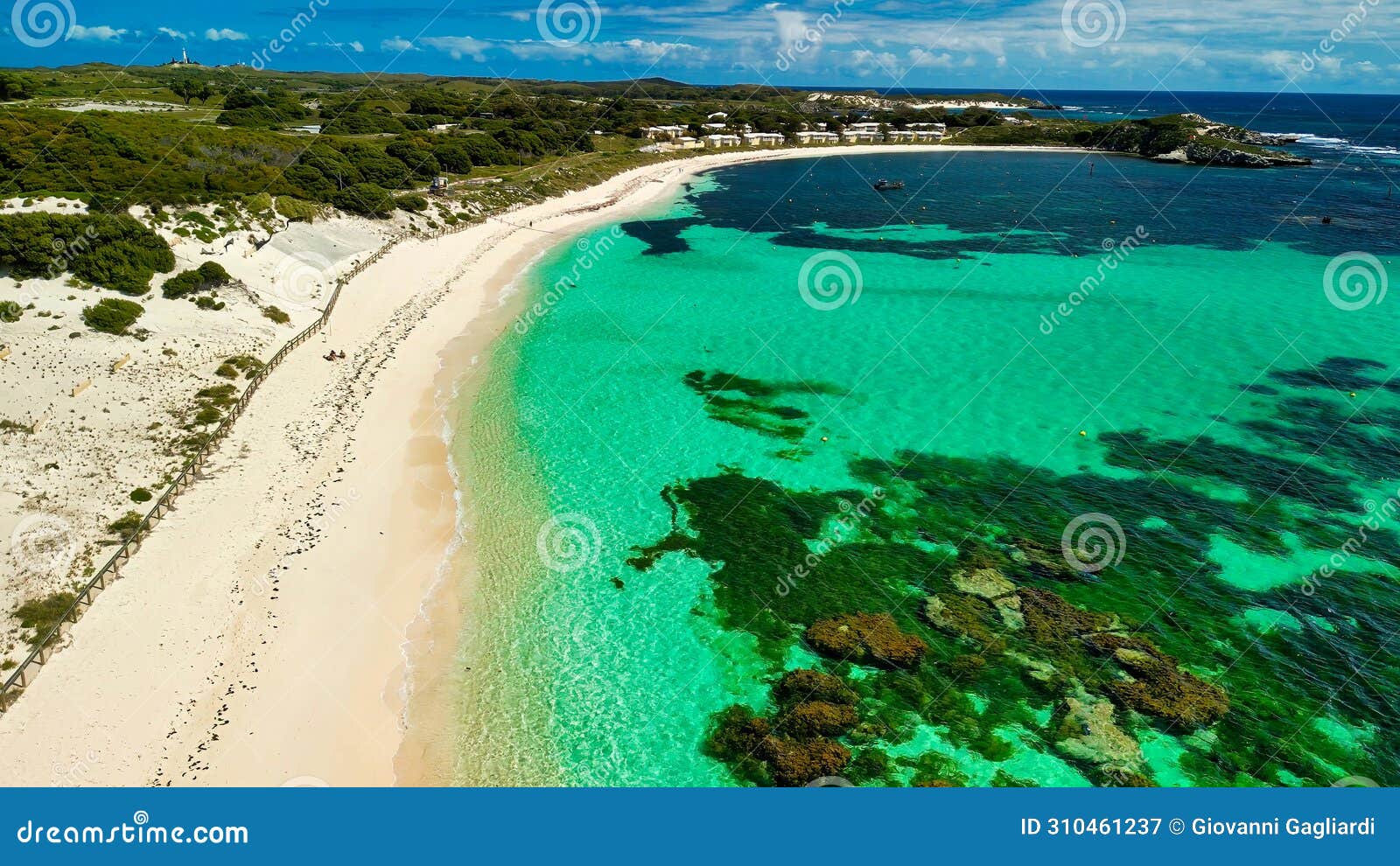 Aerial View of the Basin in Rottnest Island, Australia Stock Image ...