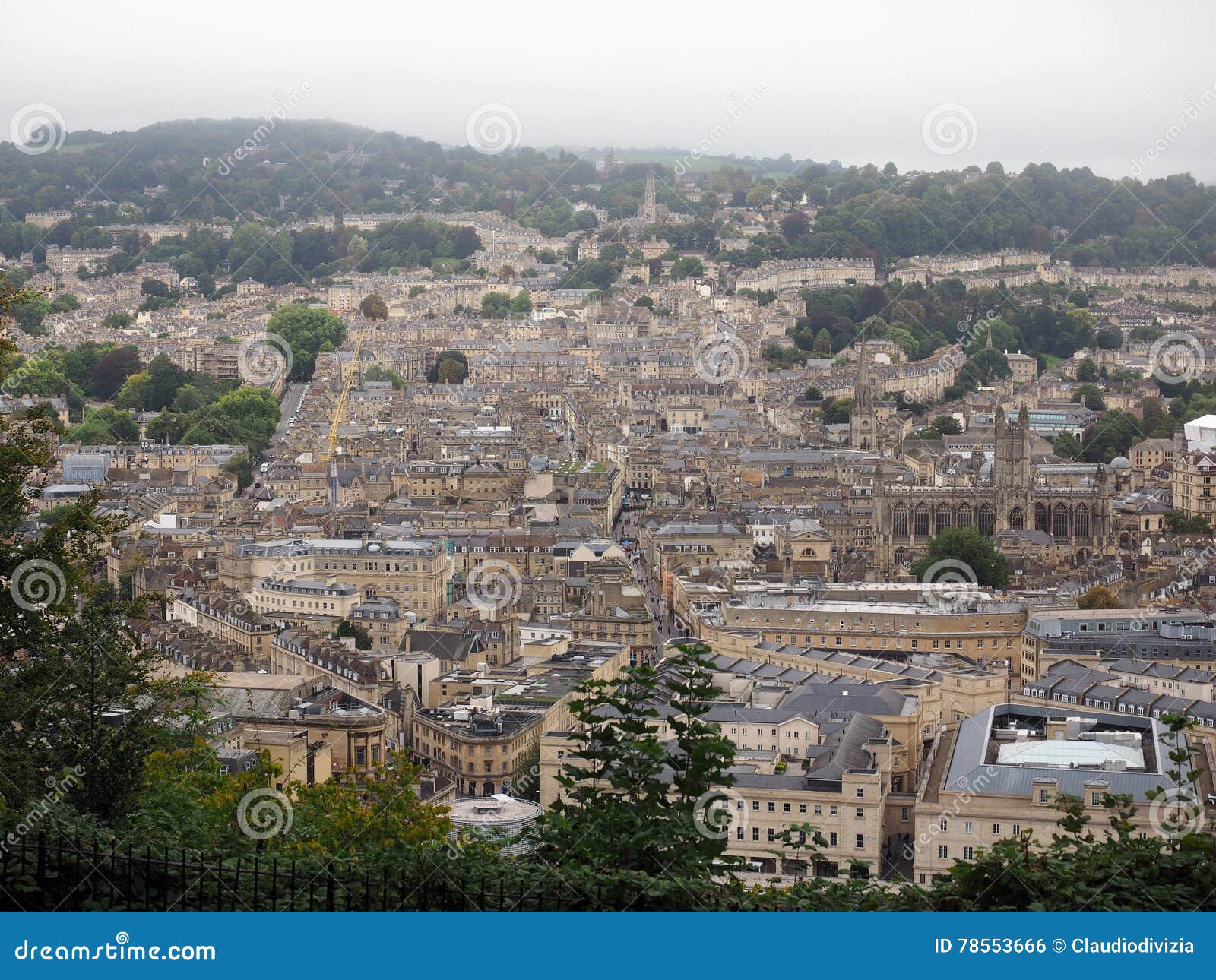 Aerial view of Bath stock photo. Image of great, cityscape - 78553666