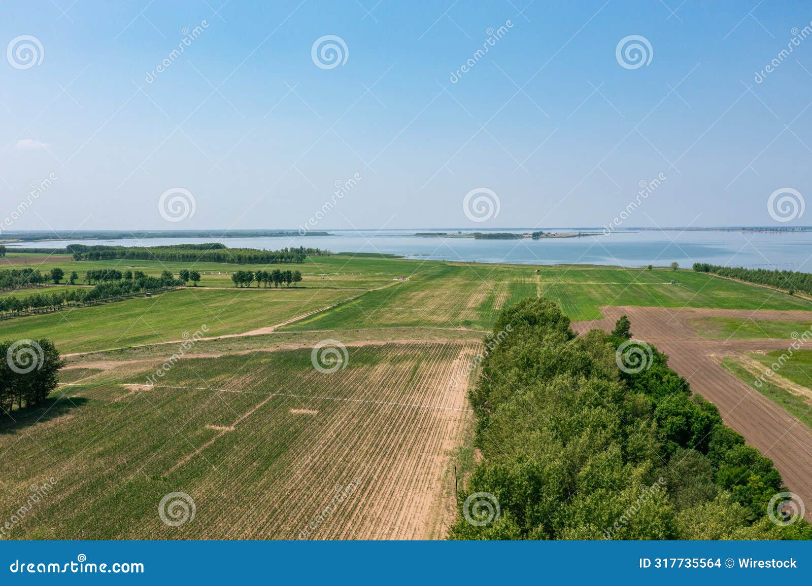 Aerial View of a Beach Field Stock Photo - Image of view, tranquil ...