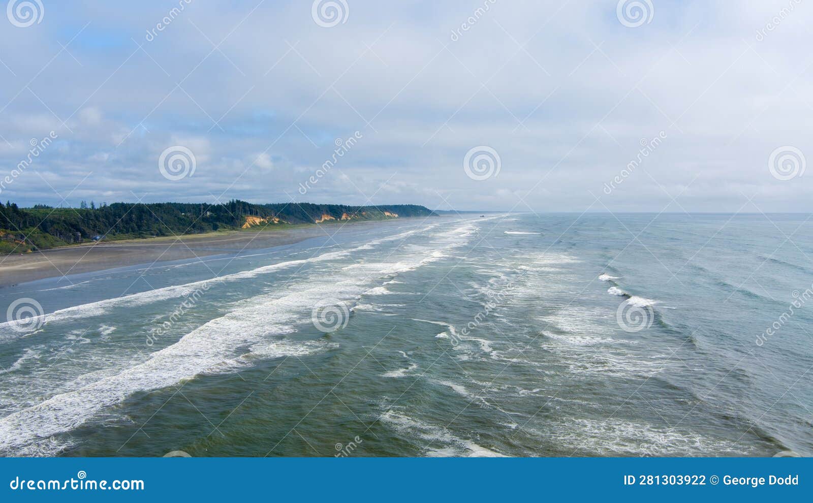 Aerial View of the Beach at Seabrook, Washington in June 2023 Stock ...