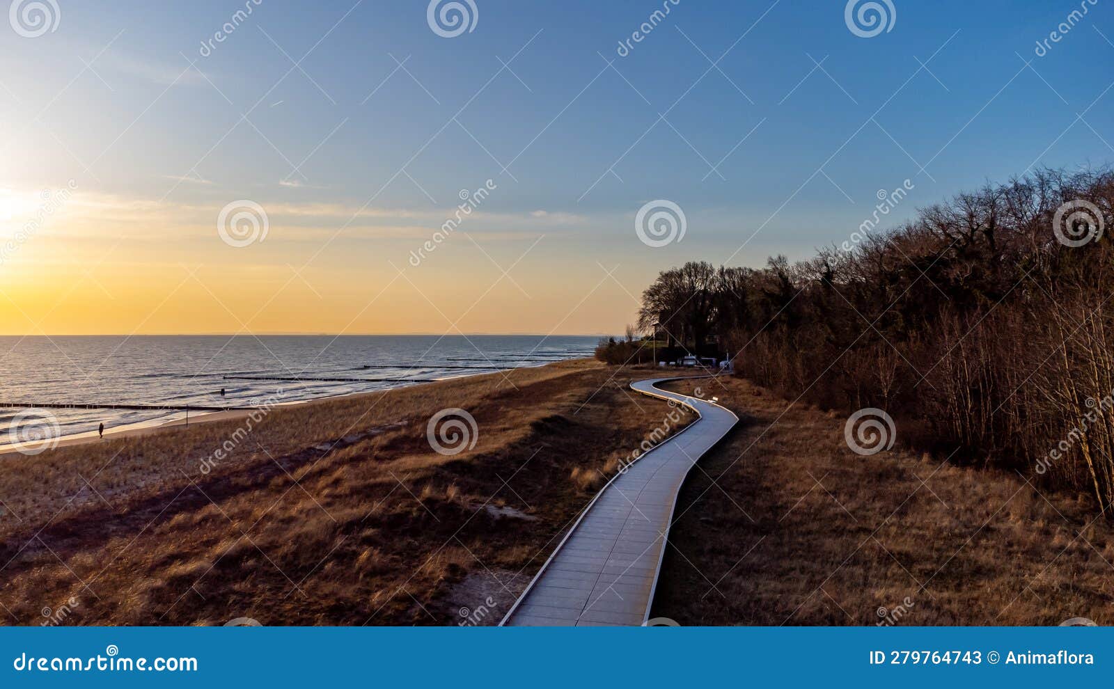 Aerial View of Beach Usedom Germany Stock Image - Image of sunrise ...