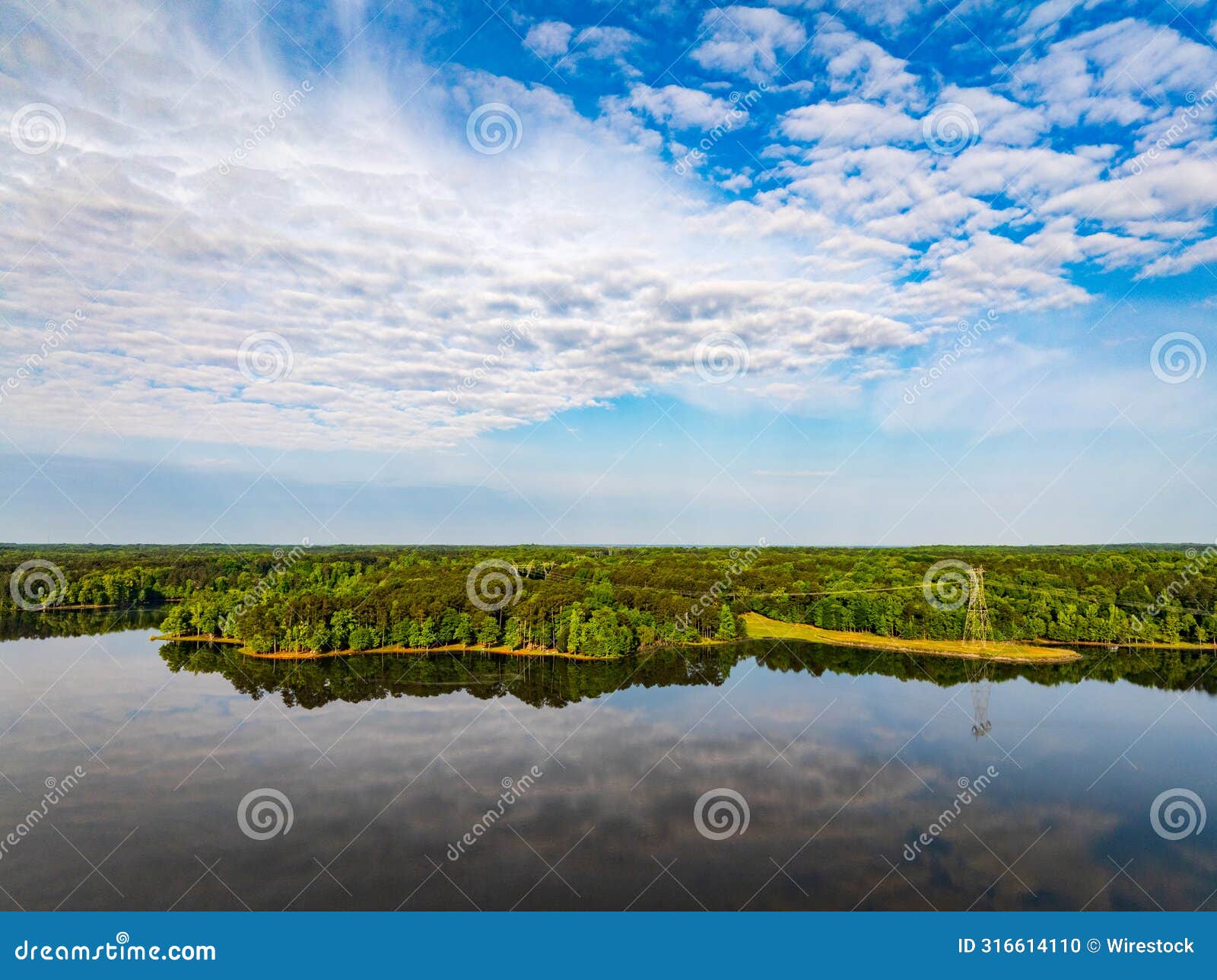 Aerial View of the Beautiful Atlanta Landscape. Stock Photo - Image of ...