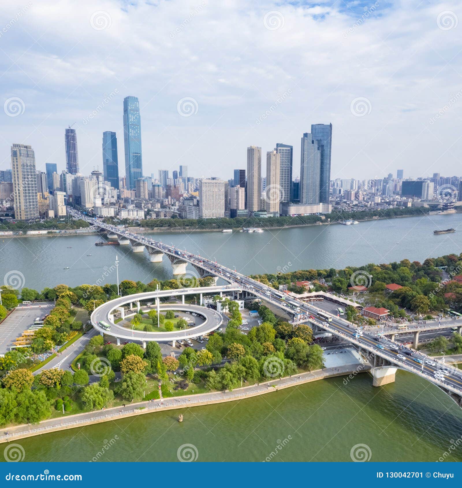 Aerial View of Beautiful Changsha Stock Image - Image of china ...