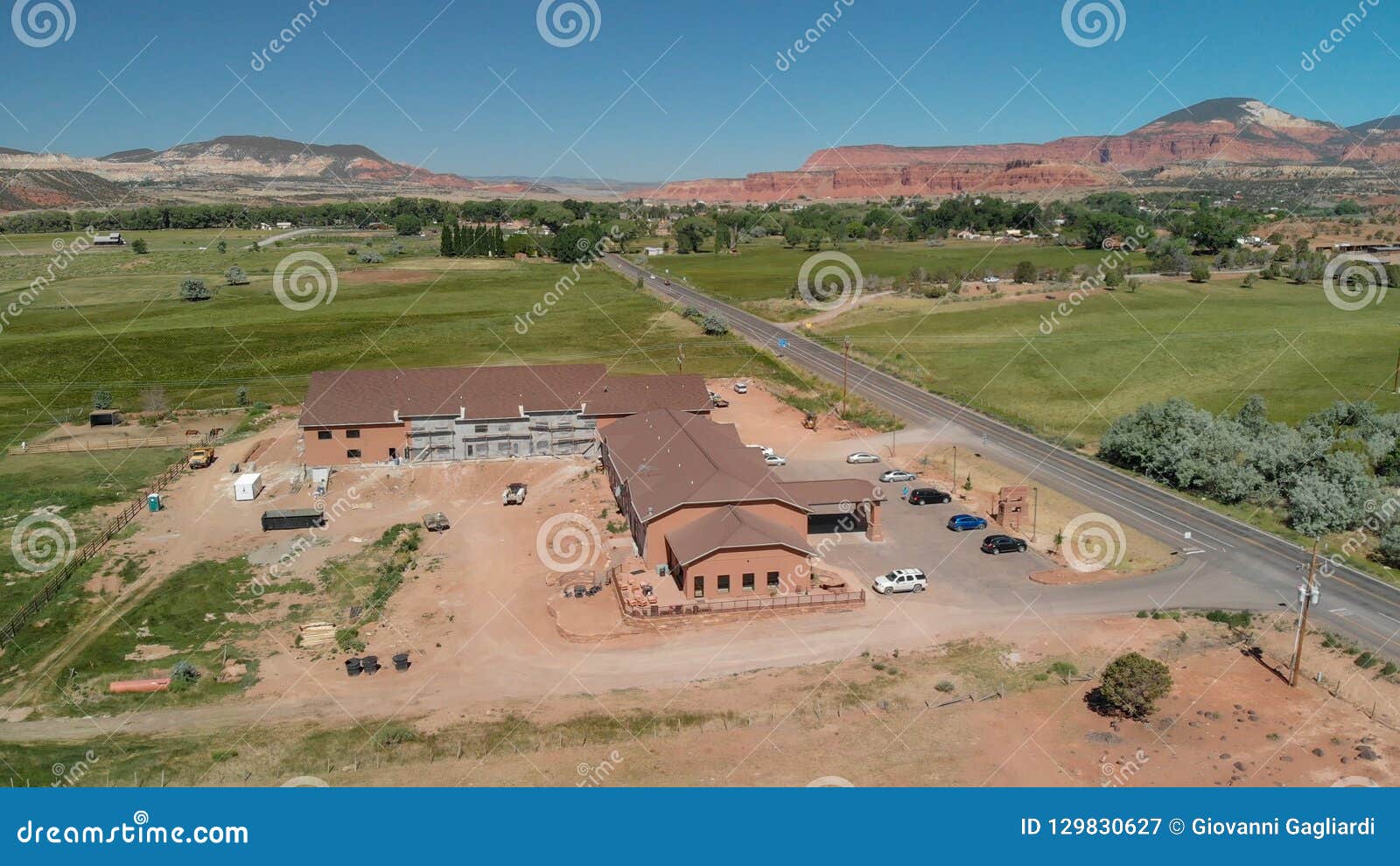 Aerial View of Beautiful Countryside in Utah Stock Image - Image of ...