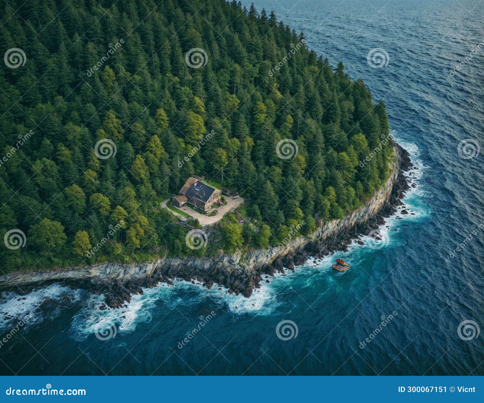 Aerial View of Beautiful Island Stock Image - Image of coast, beautiful ...
