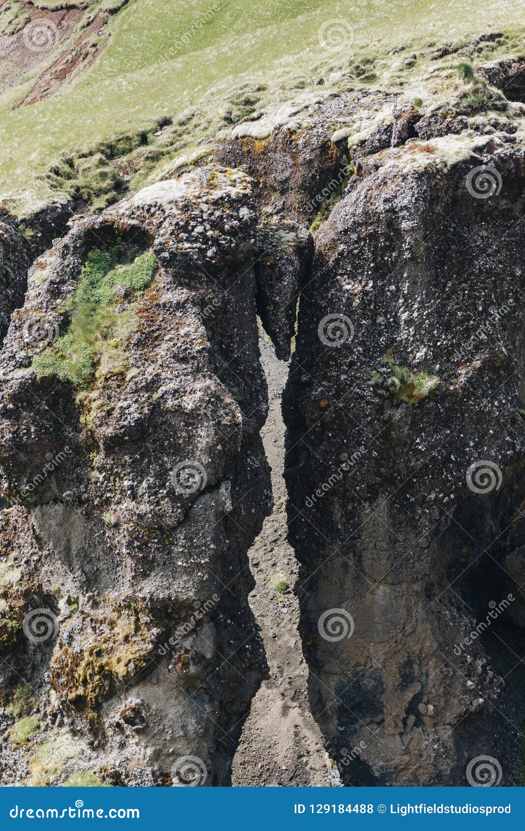 Aerial View of Beautiful Mountain Covered by Moss Stock Photo - Image ...
